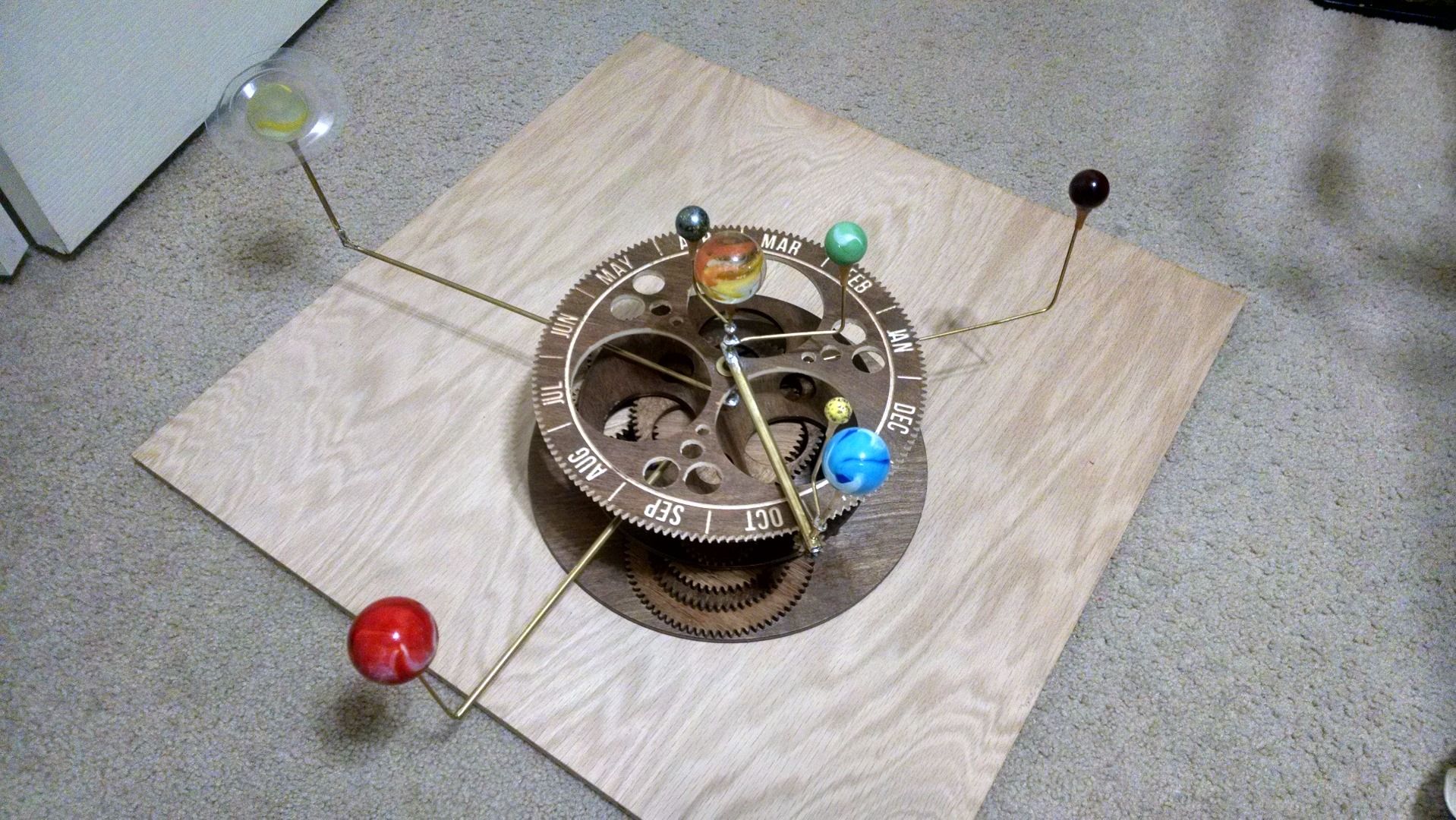 Orrery- a Mechanical Solar System Model From Plywood : 11 Steps (with ...