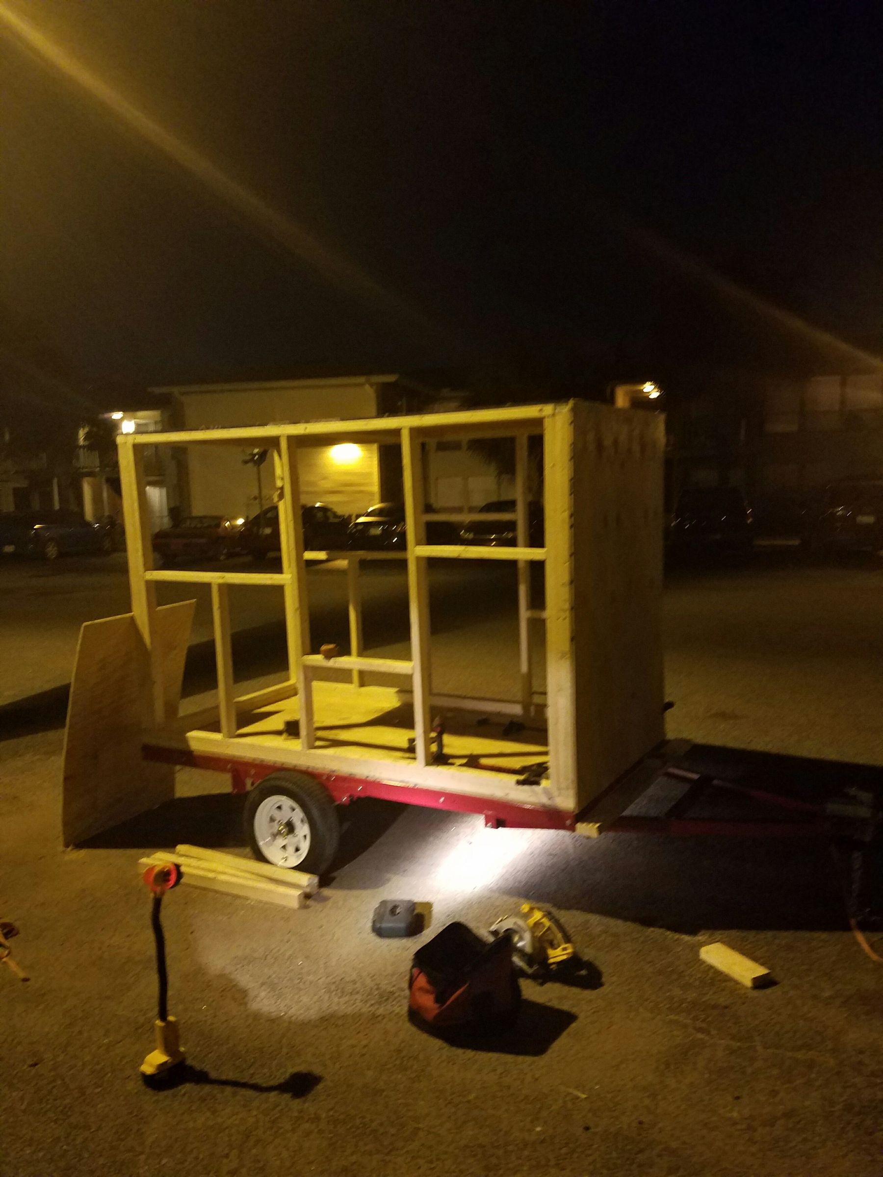 DIY 4X8 Micro-Tiny House Camper on Harbor Freight Trailer : 17 Steps ...