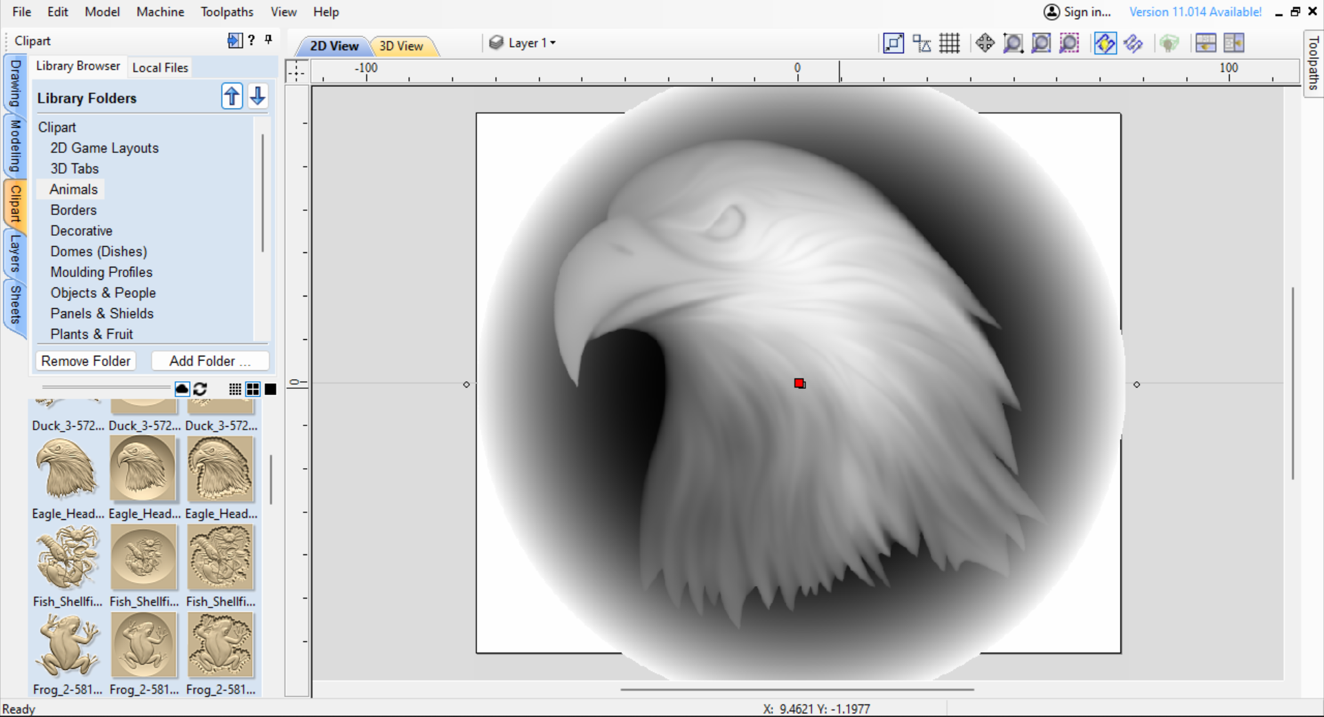VCarve Eagles Head 3D First Attempt : 5 Steps (with Pictures ...