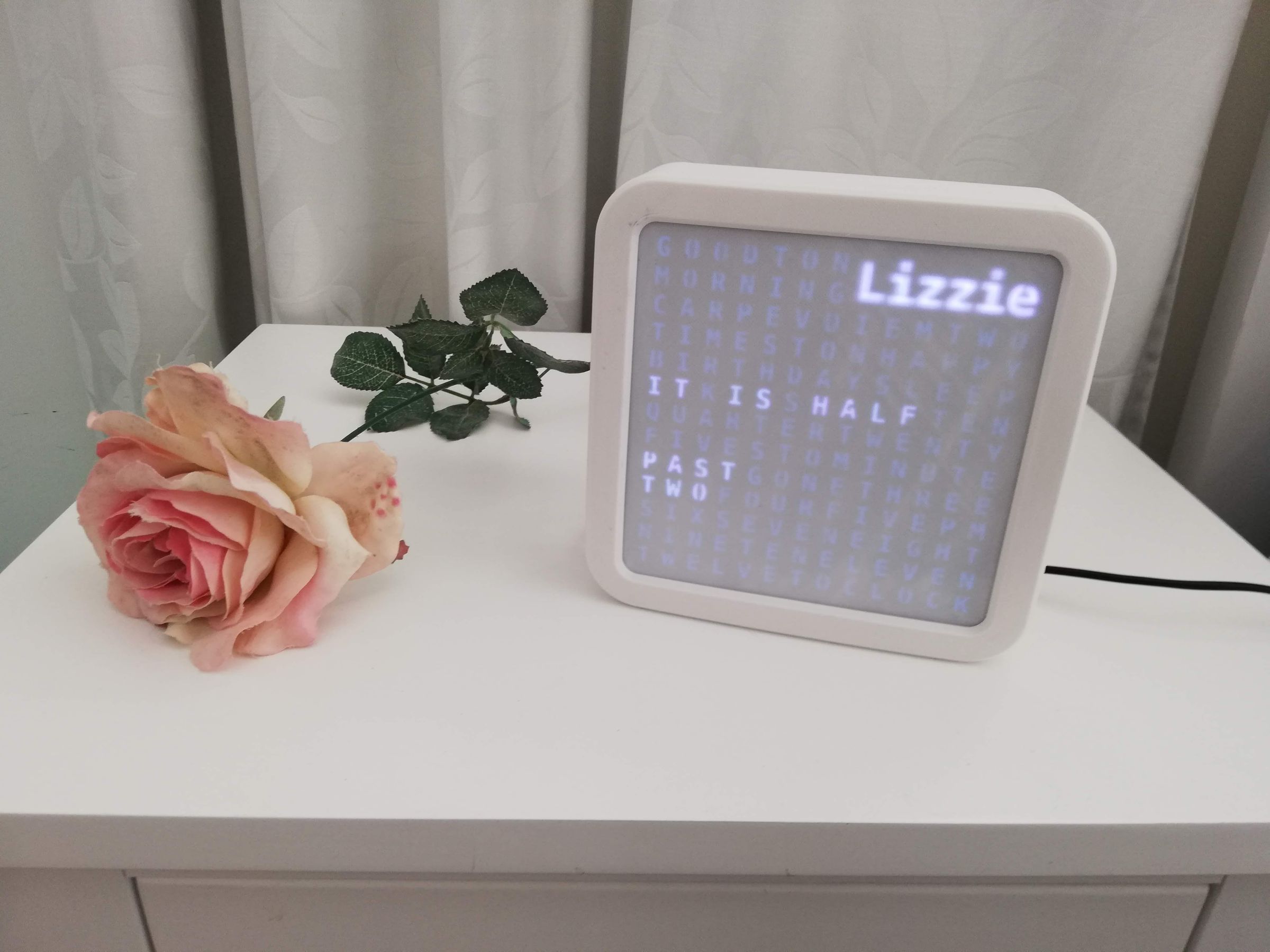 3D Printed Personalised Word Clock : 8 Steps (with Pictures ...