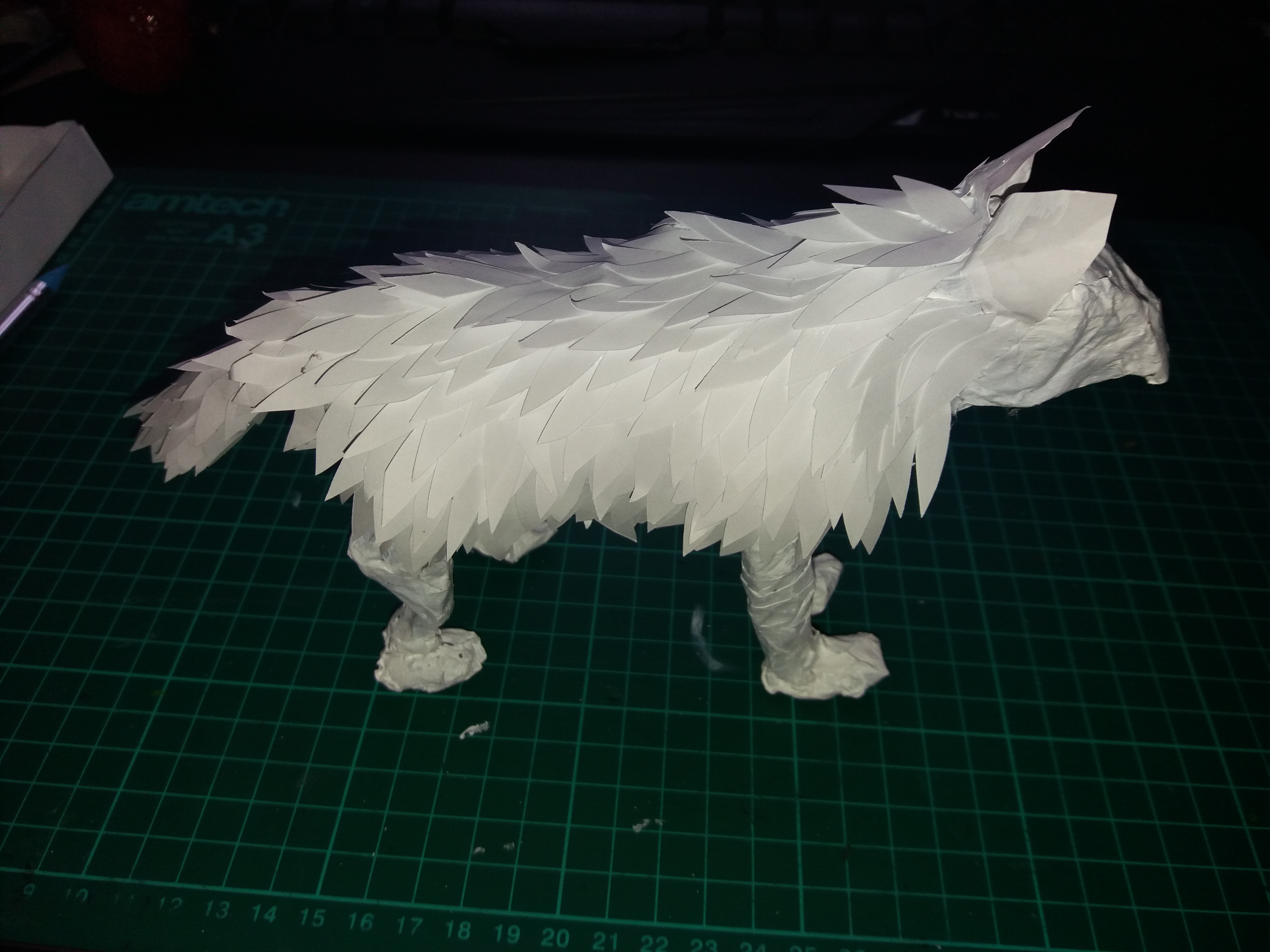 Paper Fantasy Wolf Sculpture : 8 Steps (with Pictures) - Instructables