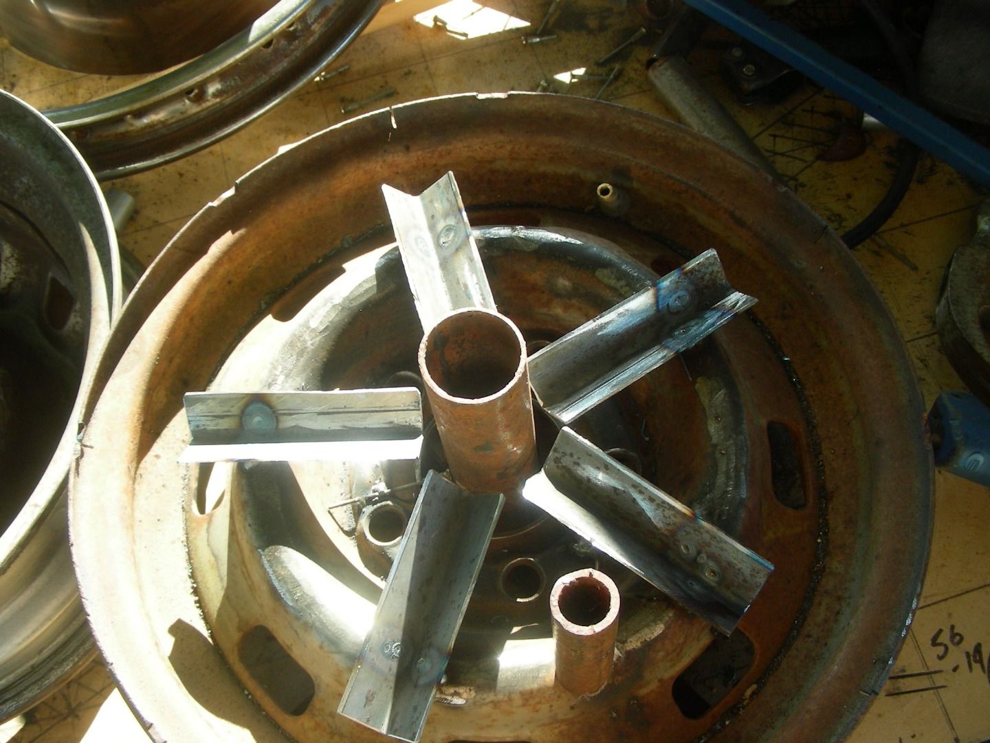 Making Wide Bike Wheel Hubs and Joining Them to Car Rims. PART 2! : 6 ...