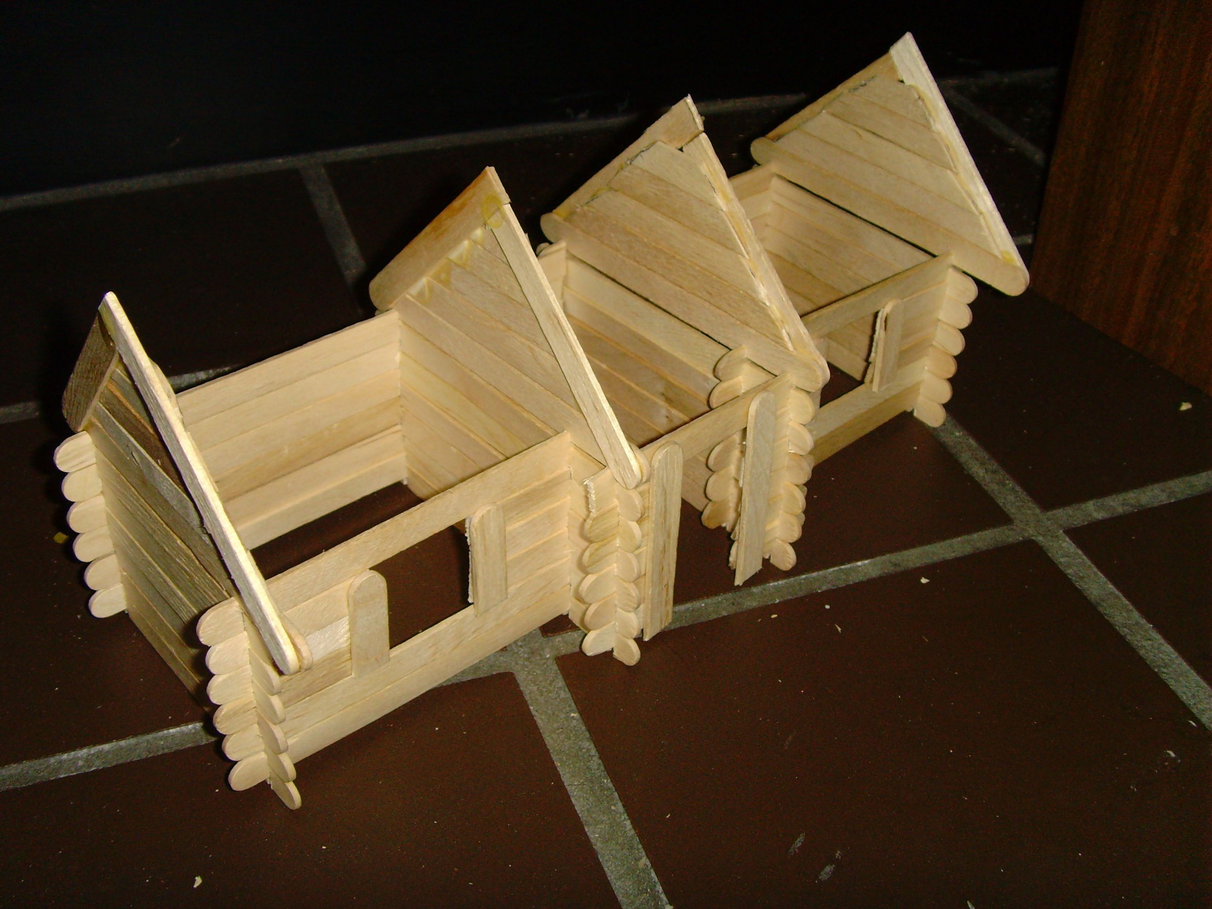 Craft Stick Log Cabin - Instructables