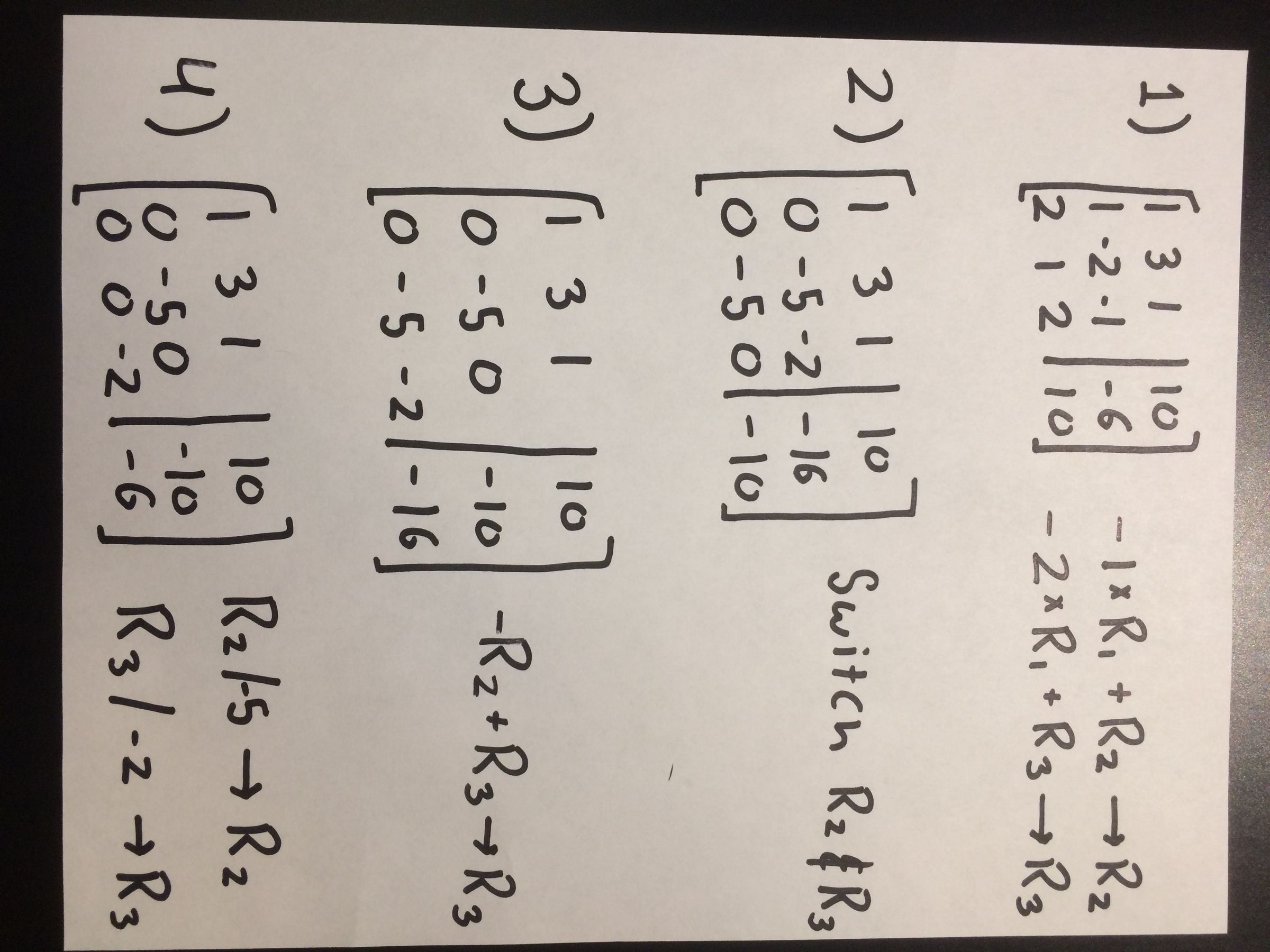 Solving a 3 by 3 System of Equations Using Matrices : 5 Steps ...