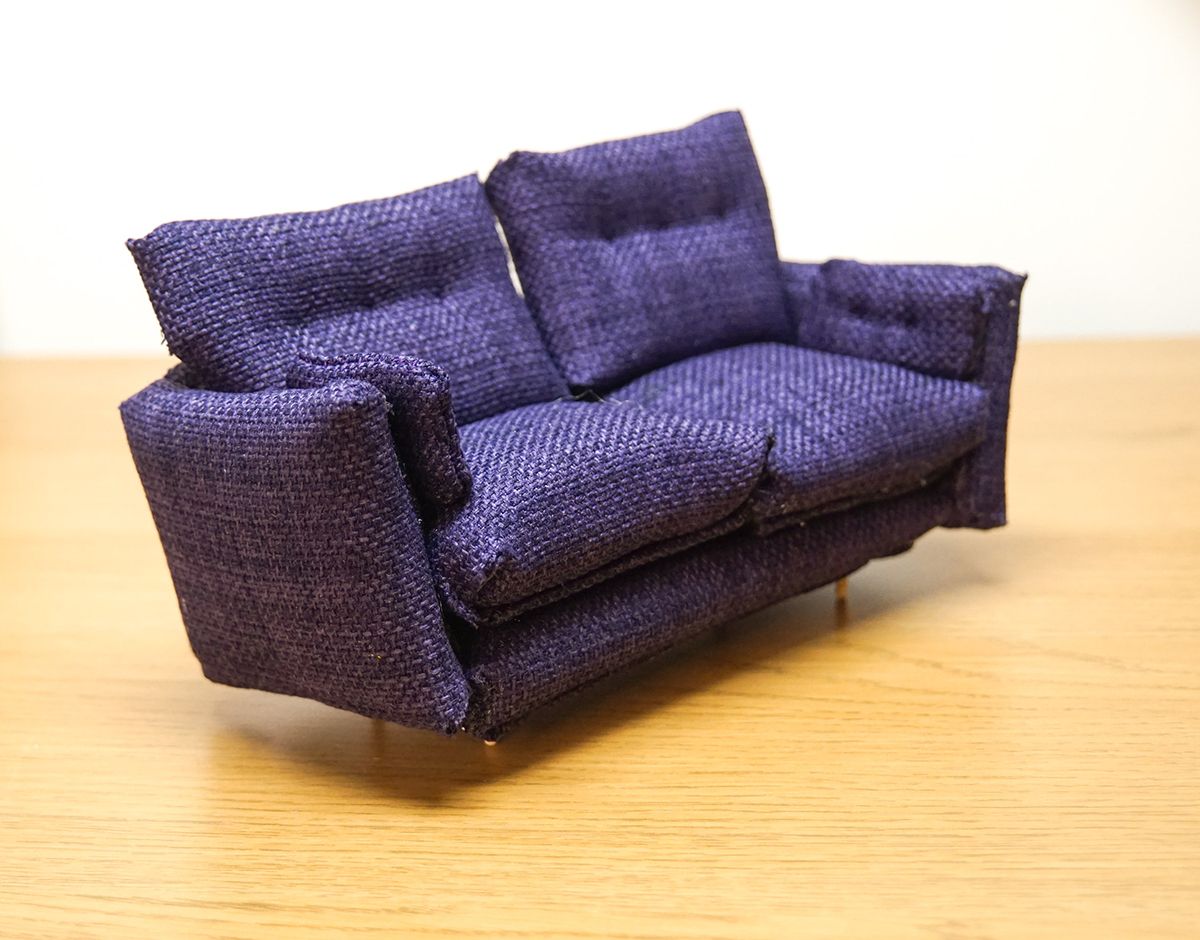 DIY Miniature Sofa! | How to Make Your Own Tiny Comfy Couch : 15 Steps ...