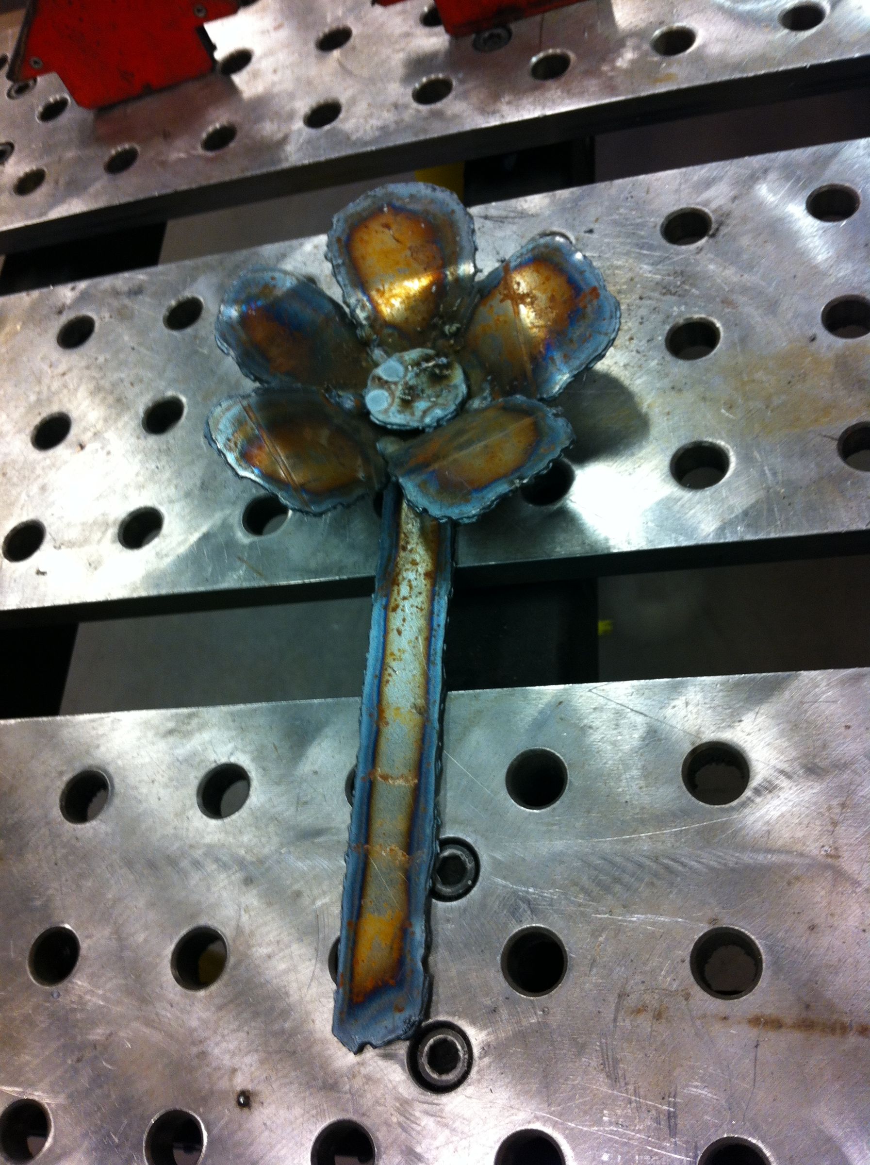 Sheet Metal Flower to Practice Plasma Cutting and Welding : 11 Steps ...