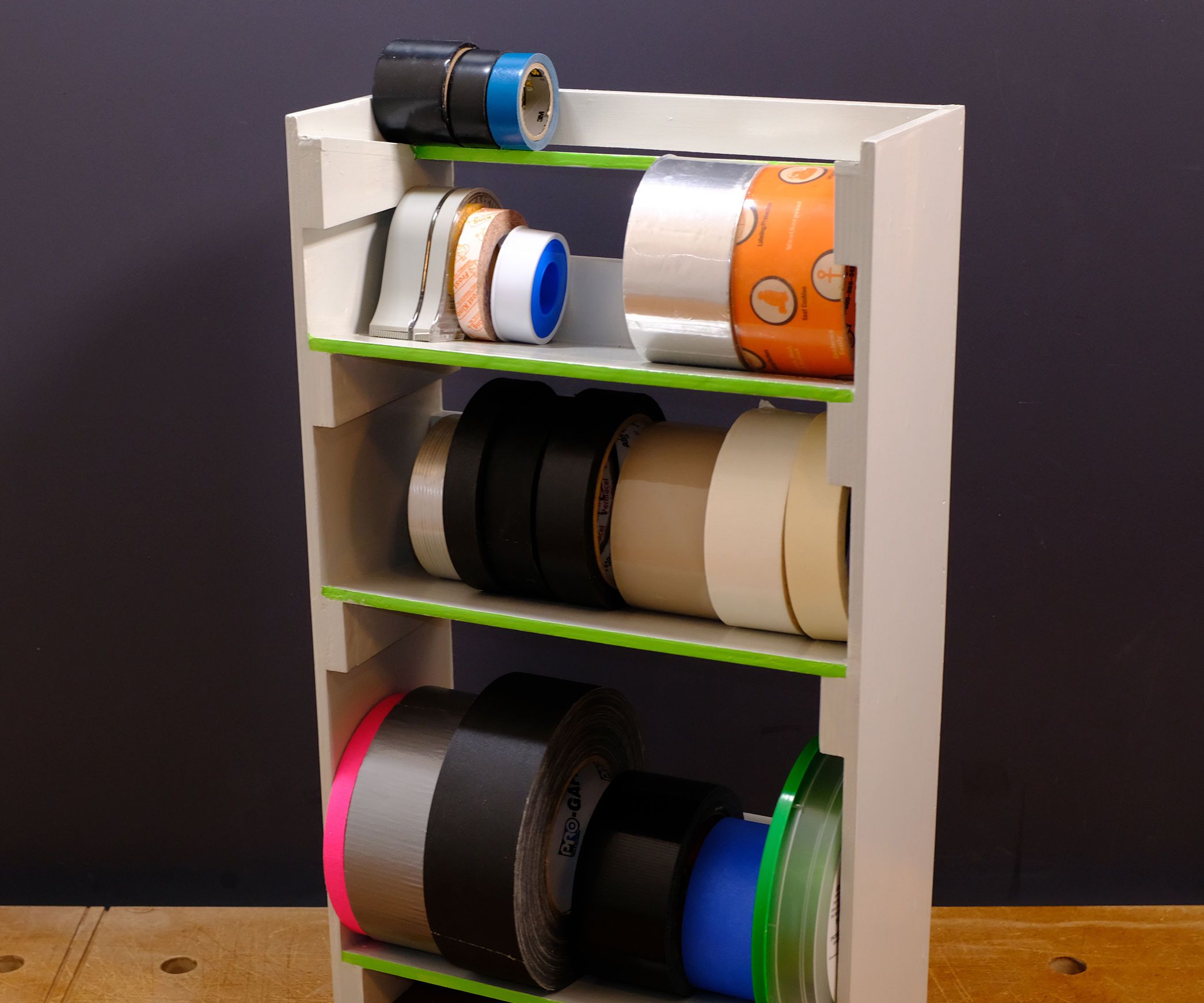 Super Simple Tape-Roll Storage Rack : 10 Steps (with Pictures ...
