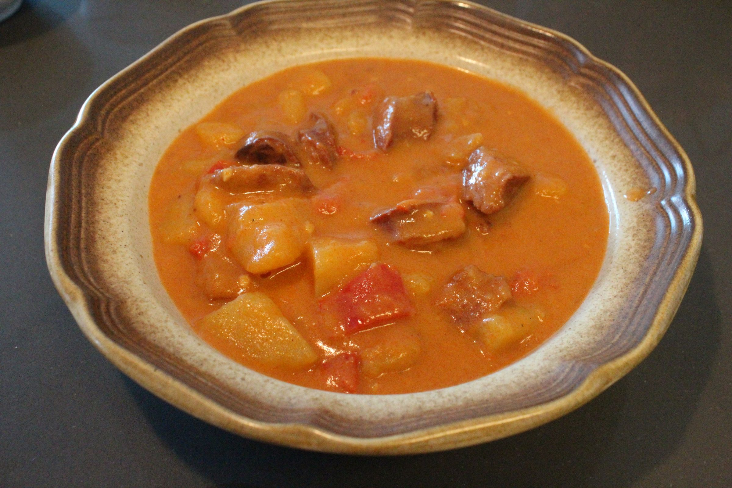 Authentic Hungarian "Krumplileves”, (Creamy Potato Soup With Sausage ...