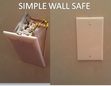 Hidden Wall Outlet Safe : 5 Steps - Instructables