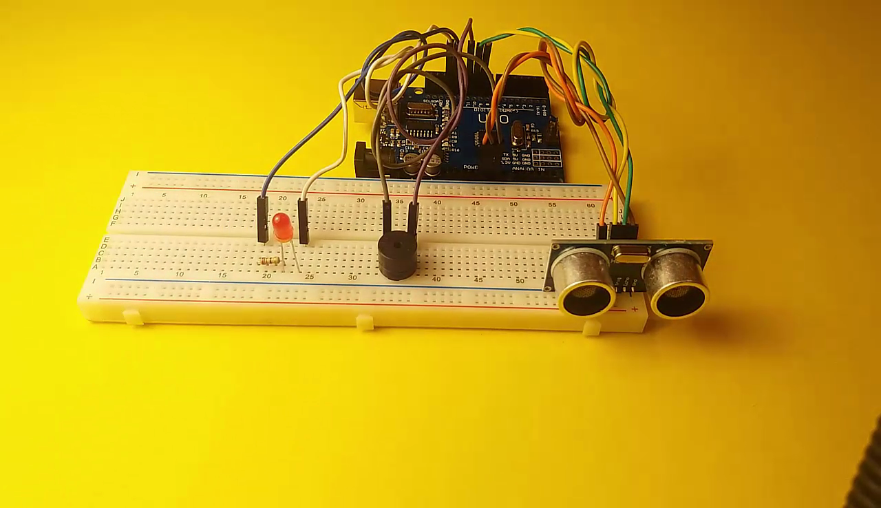 Arduino - Ultrasonic Sensor HC-SR04 With Buzzer : 3 Steps (with ...