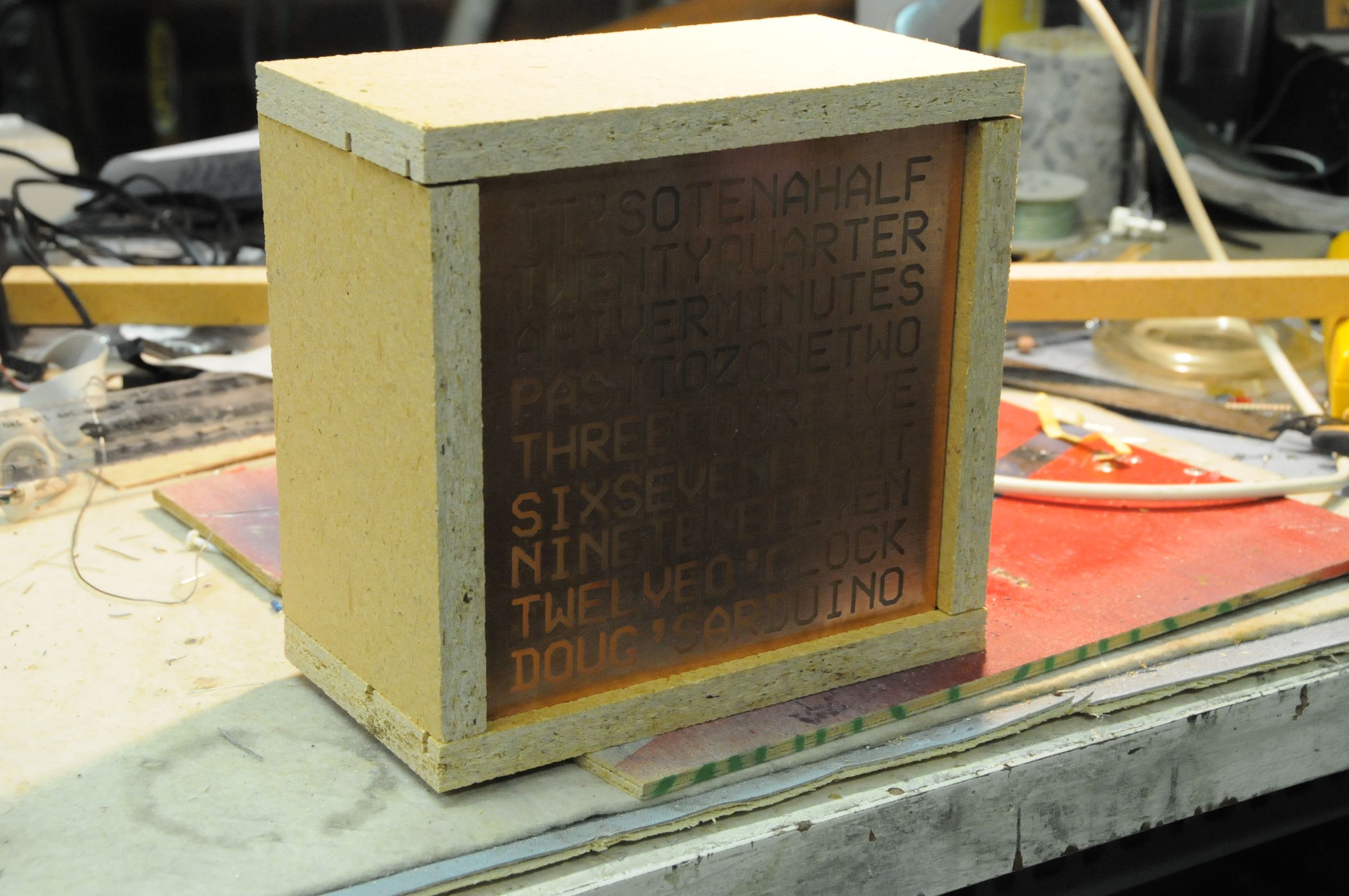 The Word Clock - Arduino Version : 11 Steps (with Pictures) - Instructables