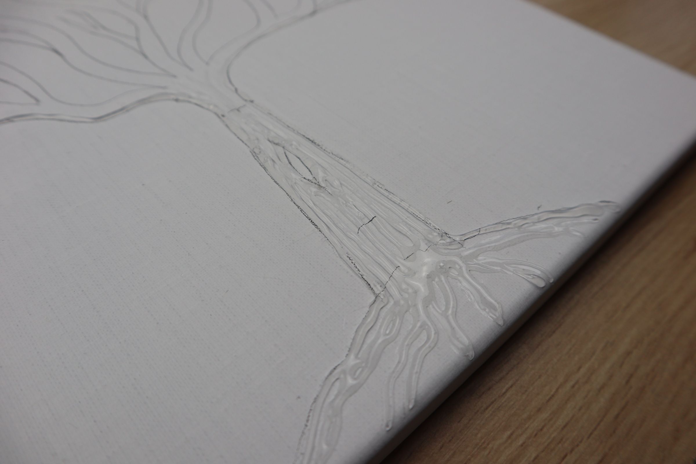 Easy Hot Glue Tree Canvas : 5 Steps (with Pictures) - Instructables