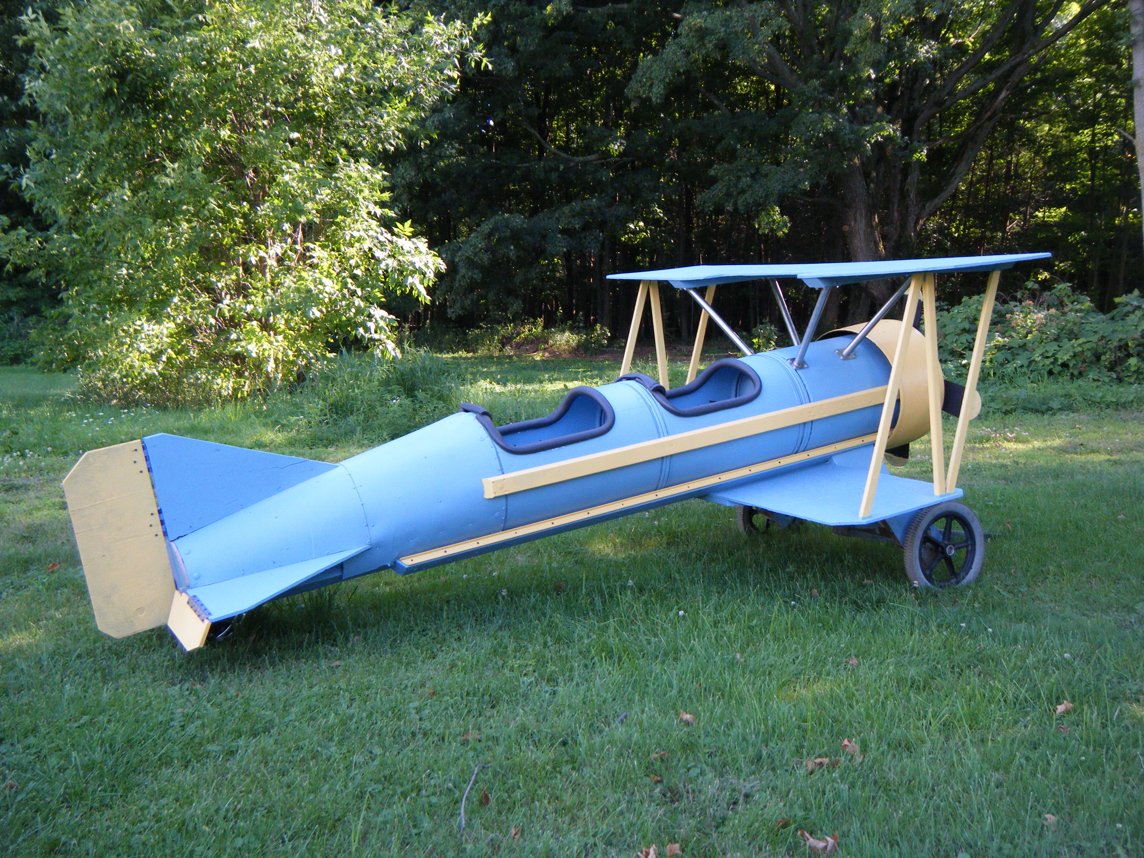 Cardboard Barrel Biplane. the Flyin' Lion : 23 Steps (with Pictures ...