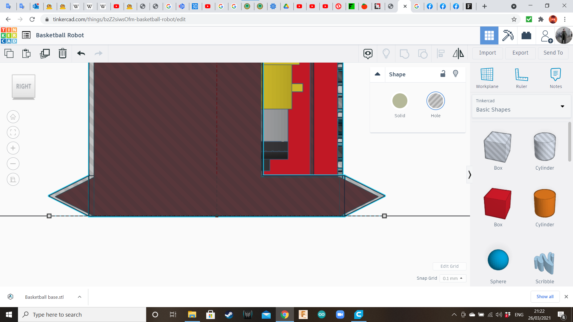 Tinkercad Robotics for School: Basketball Machine! : 16 Steps (with ...