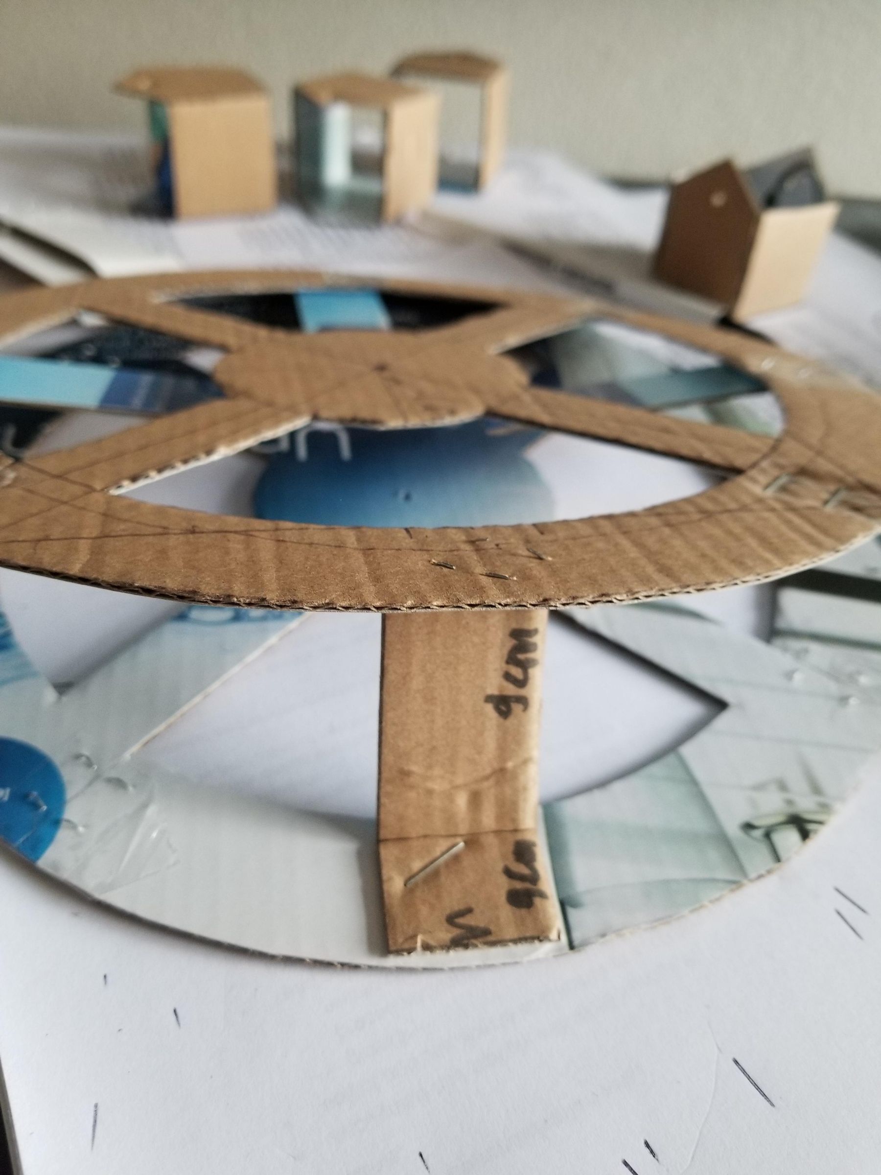 Cardboard Ferris Wheel - Learning From Home Project : 21 Steps (with ...