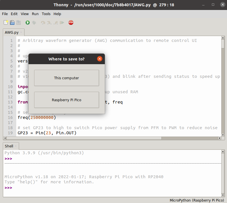 Poor Man's Waveform Generator Based on RP2040 Raspberry-pi-Pico Board ...