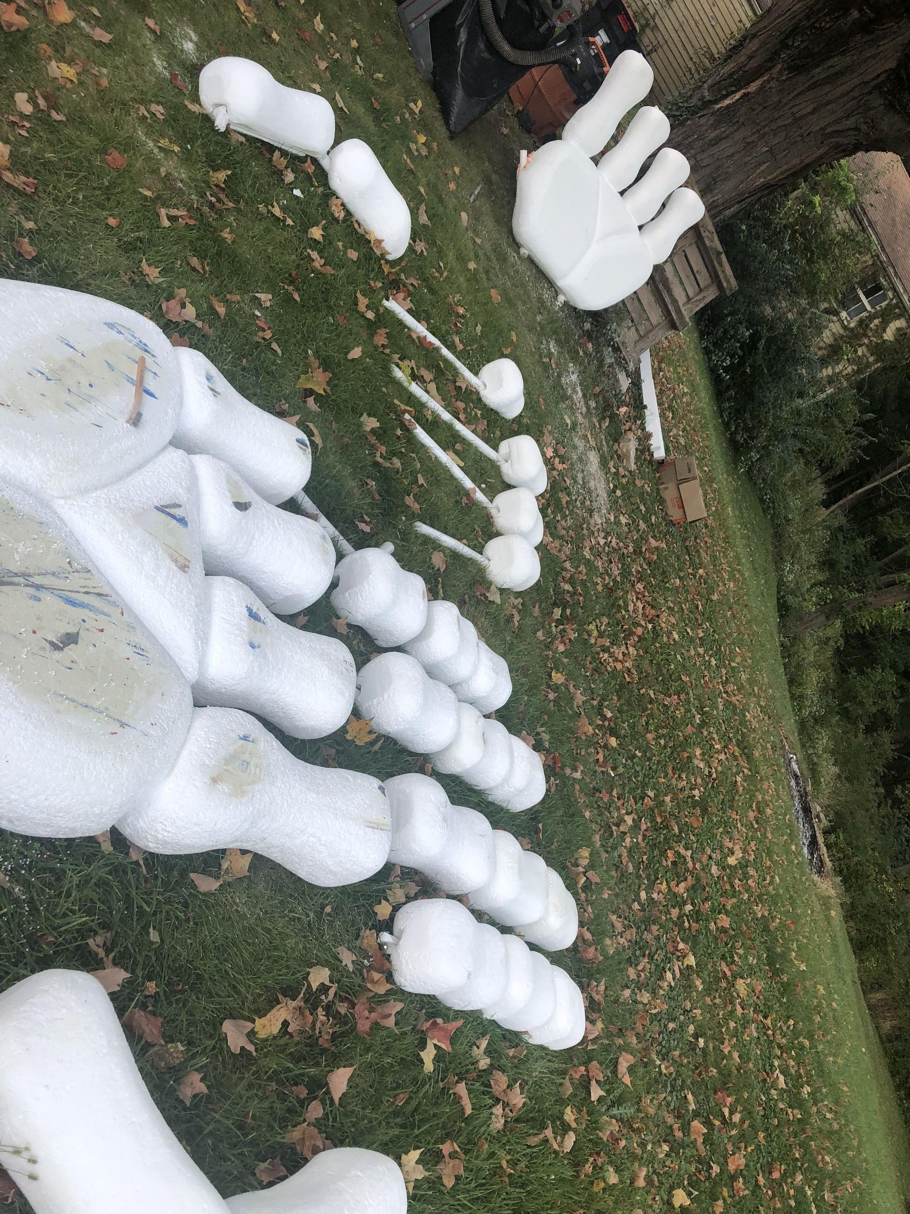 Over Sized Skeleton Breaking Out of My Home : 11 Steps (with Pictures ...