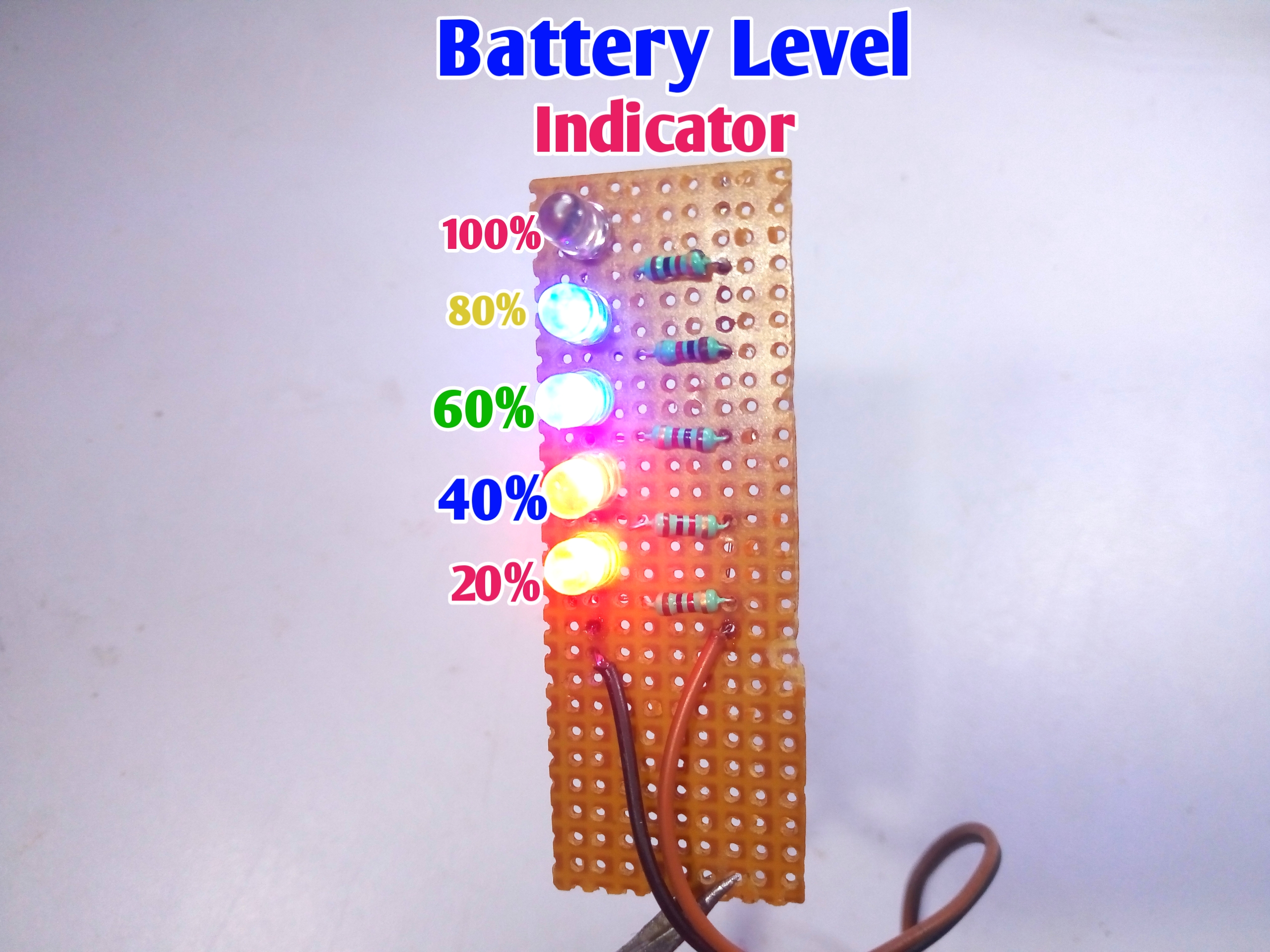 Battery Percentage Indicator : 9 Steps - Instructables