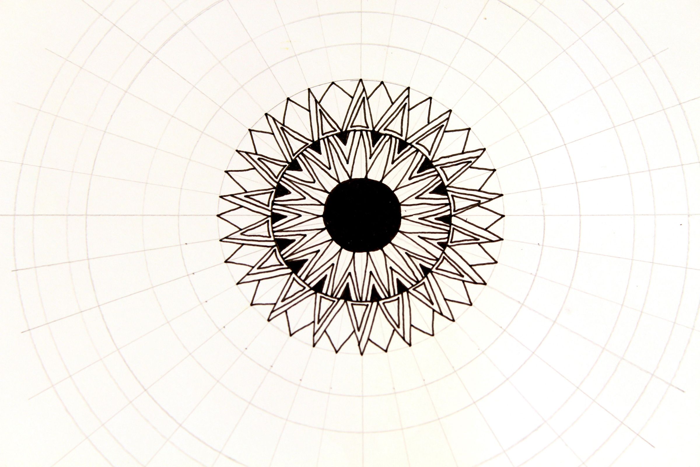 How to Draw a Simple Basic Mandala Using One Basic Shape Only : 14 ...