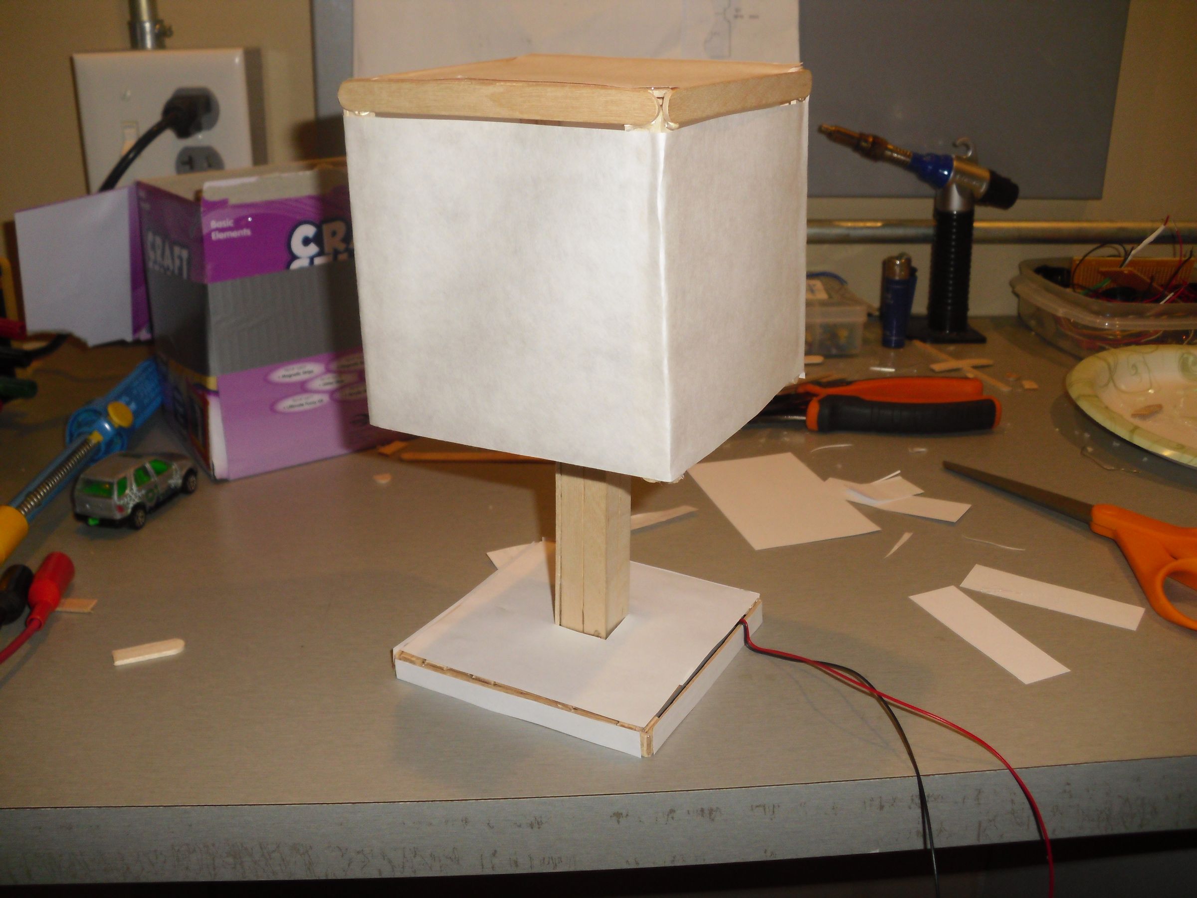 Led Popsicle Stick Lamp - Instructables