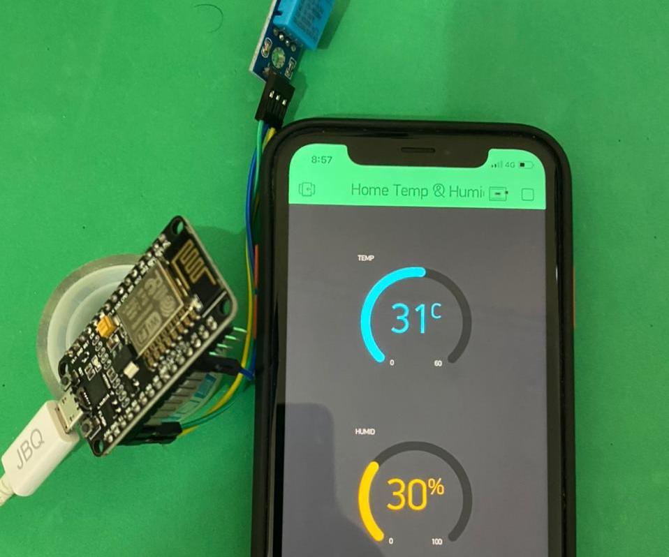 Monitoring Temperature and Humidity in Blynk App Using Smart Phone : 7 Steps - Instructables