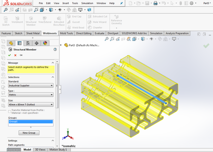 ME 470 Project - SolidWorks Weldments: Using Custom Profiles : 6 Steps ...