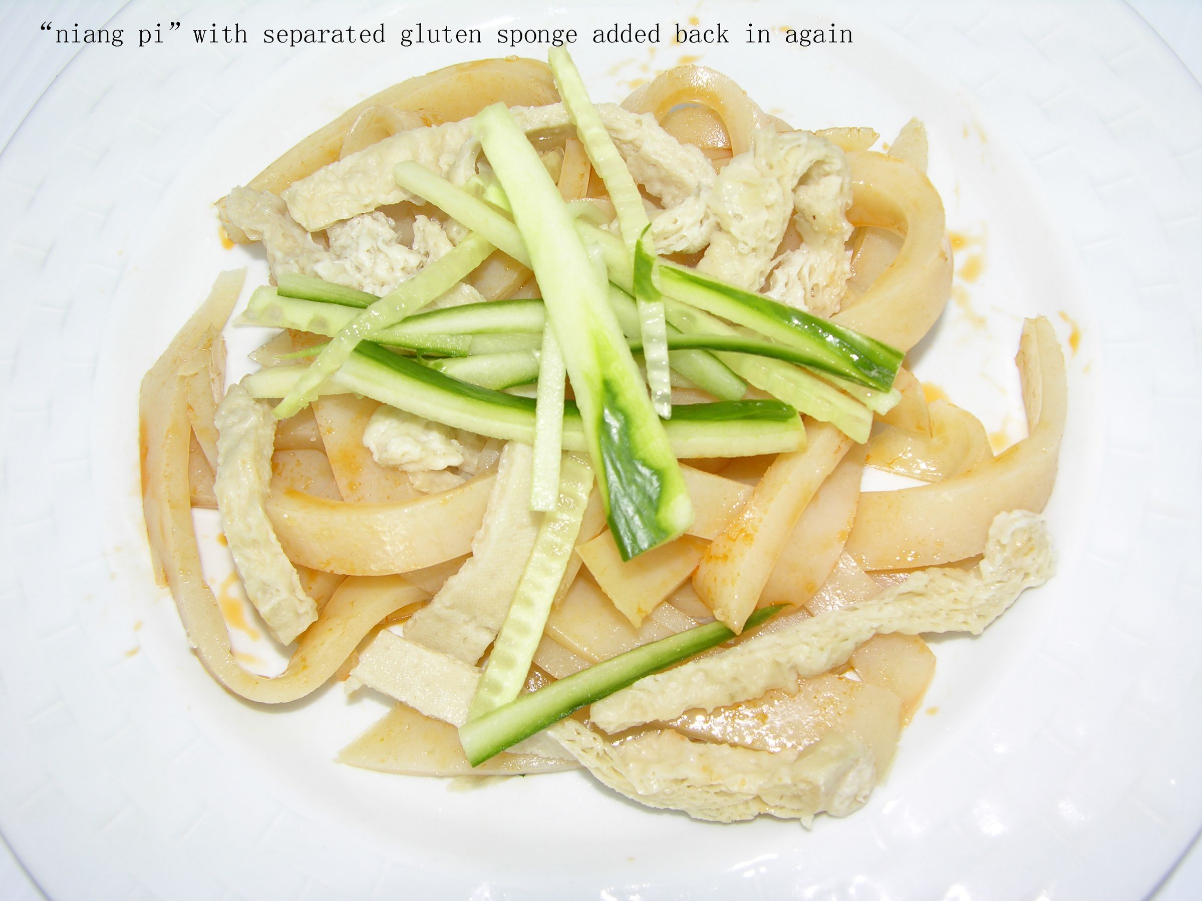 "niang Pi" （酿皮）: a Delicacy With Gluten Separated From Wheat Flour : 6 ...