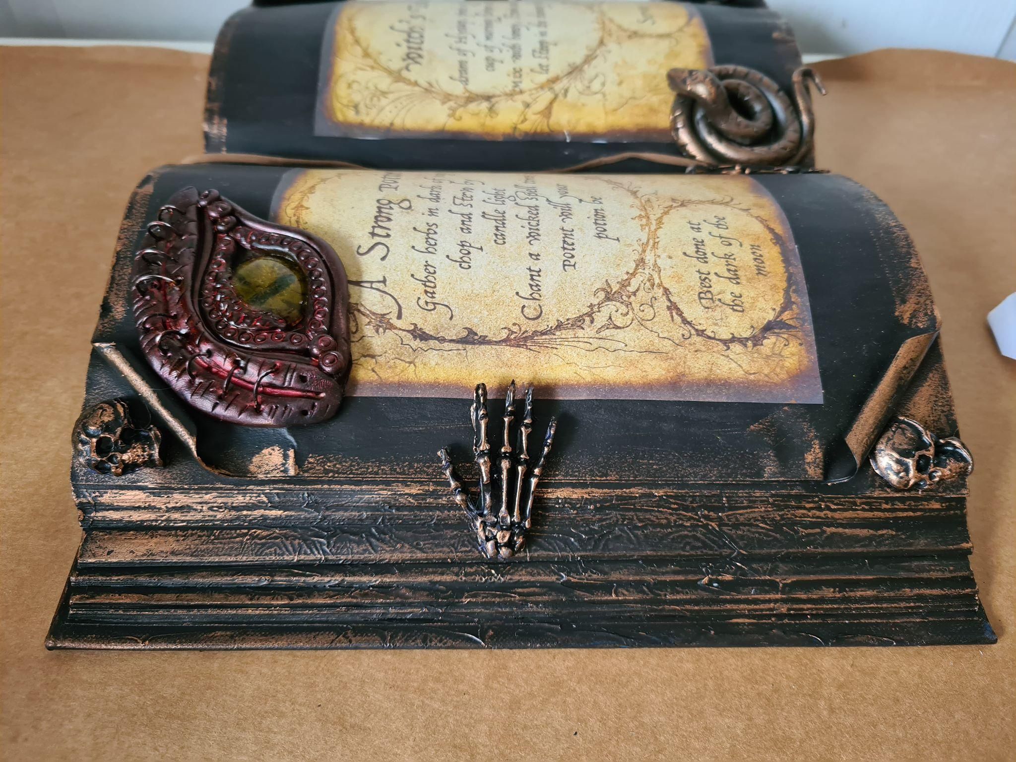 Halloween Spellbook Made From a Recycled Book : 14 Steps (with Pictures ...