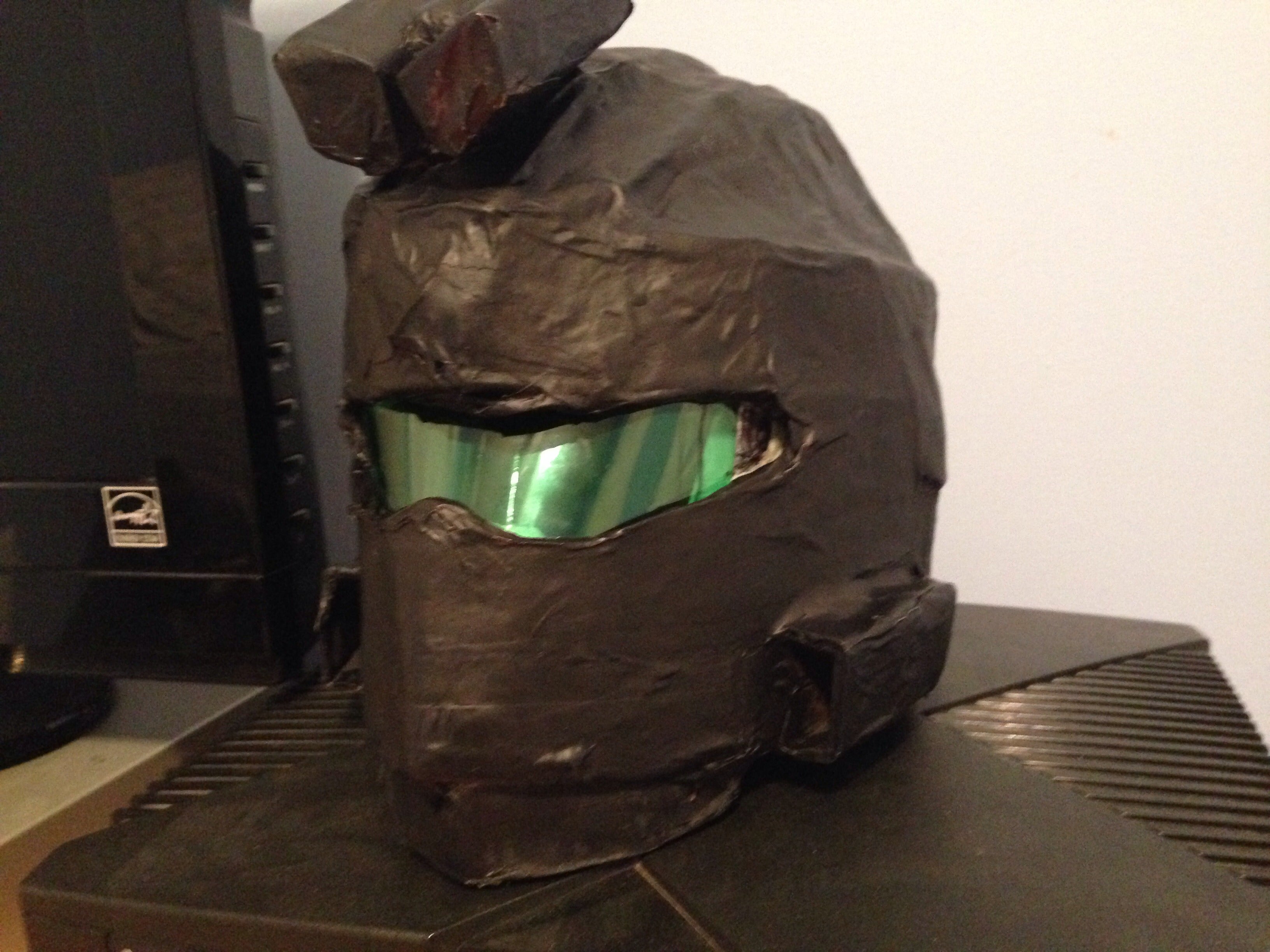 Cardboard Halo Helmet 3 Steps Instructables Cardboard Halo Helmet 3 Steps Instructables