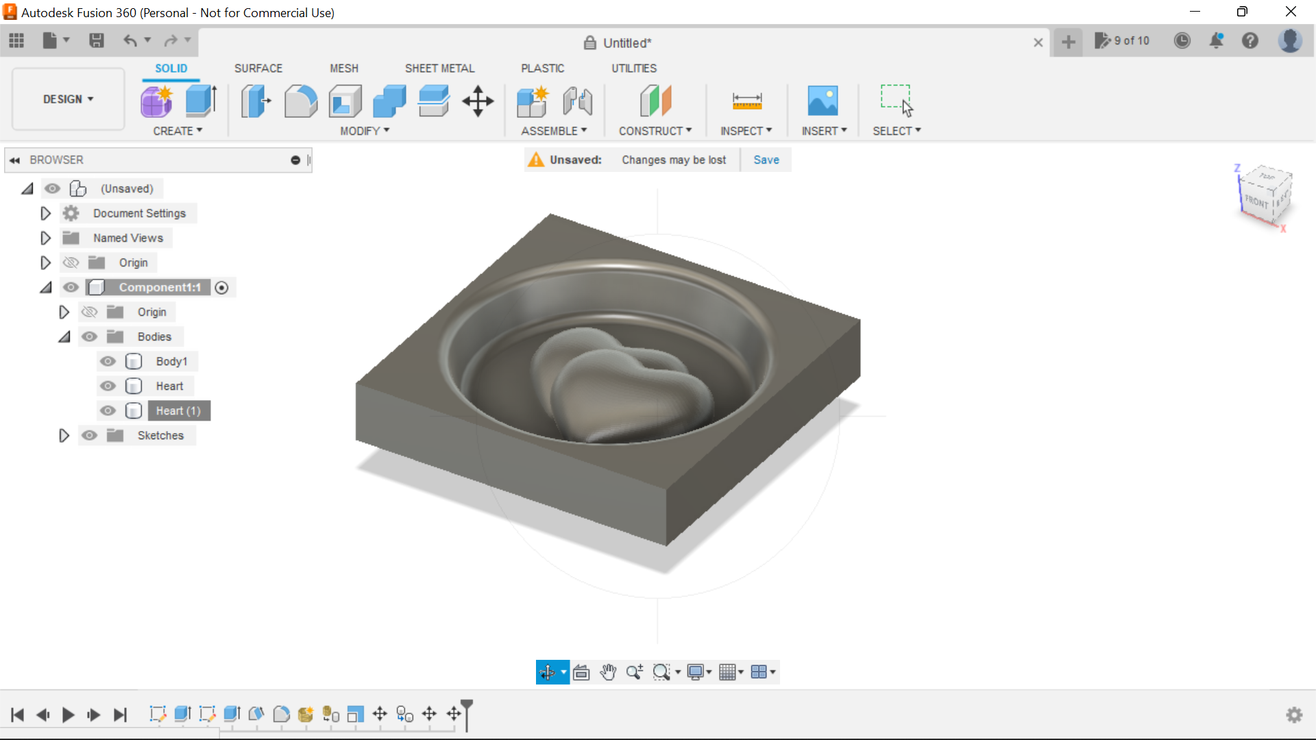 2 Hearts in Oak Flooring Off-Cut With Fusion 360 : 7 Steps (with ...