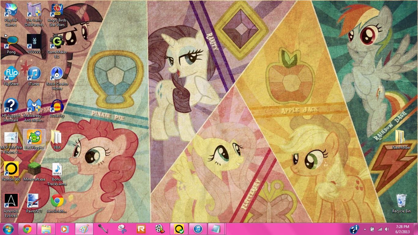 My Little Pony: Friendship Is Magic Windows 7 Theme Download : 3 Steps ...