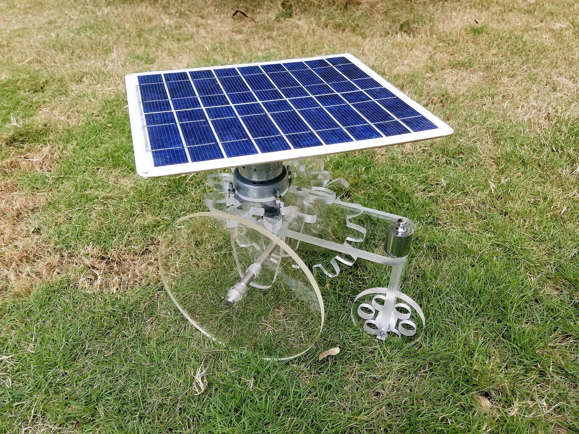 TOY TRACTOR WITH ROTATING SOLAR PANEL AND SPUR GEAR WHEEL : 9 Steps ...