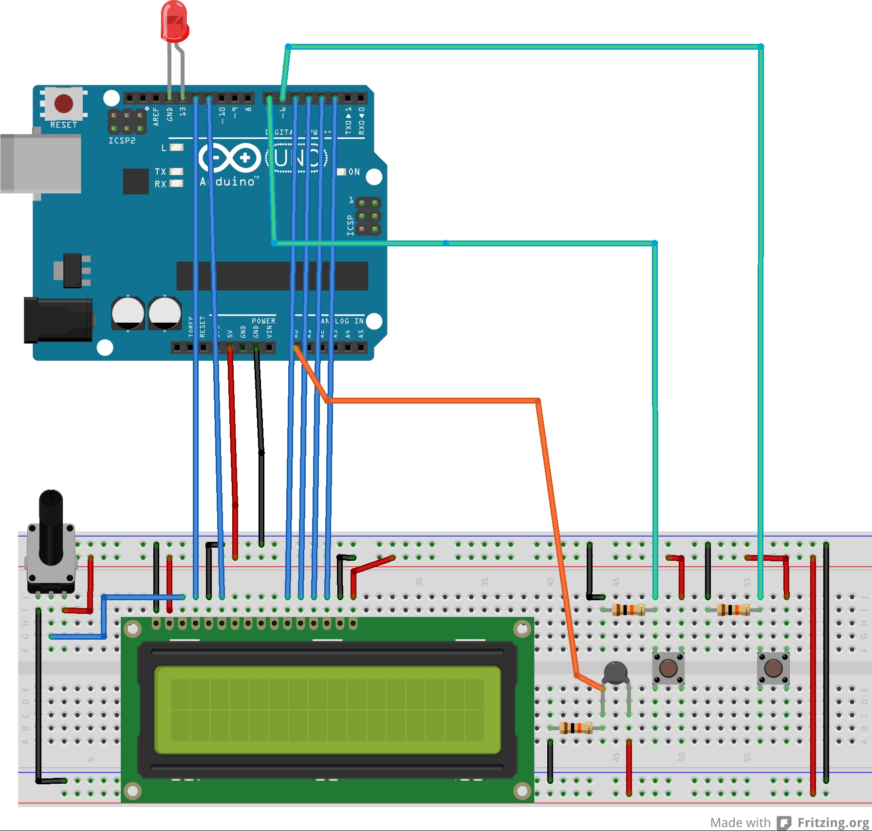 Arduino LCD Thermostat! : 4 Steps - Instructables