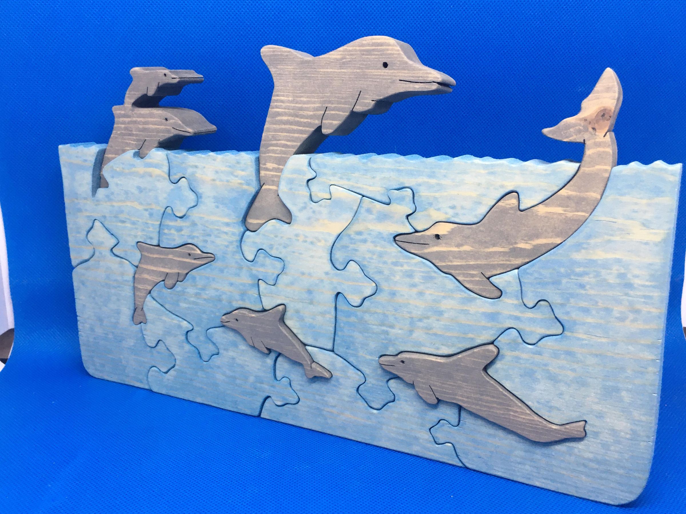 Playful Dolphin Pod Scroll Saw Puzzle : 5 Steps (with Pictures ...