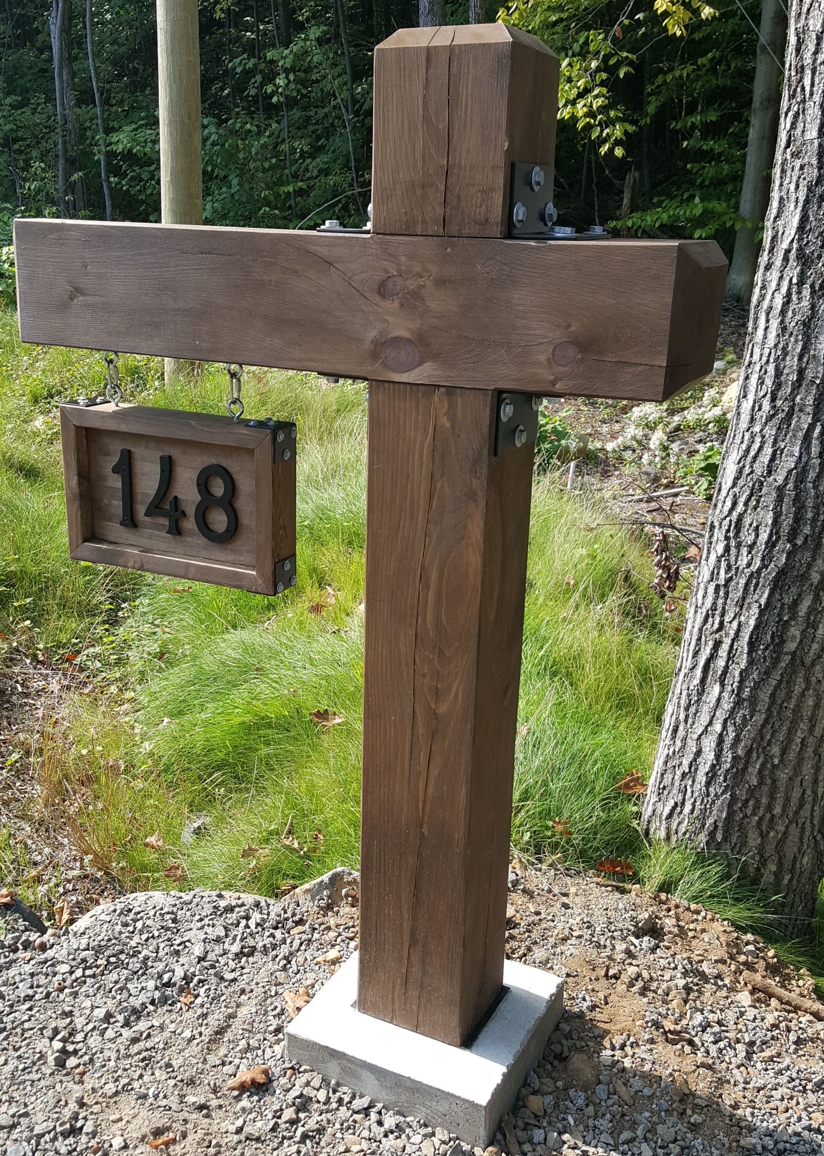 Timber Address Post : 8 Steps (with Pictures) - Instructables