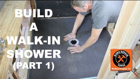 How to Build a Walk-In Shower (Part 1: Wedi Shower Pan) : 23 Steps ...