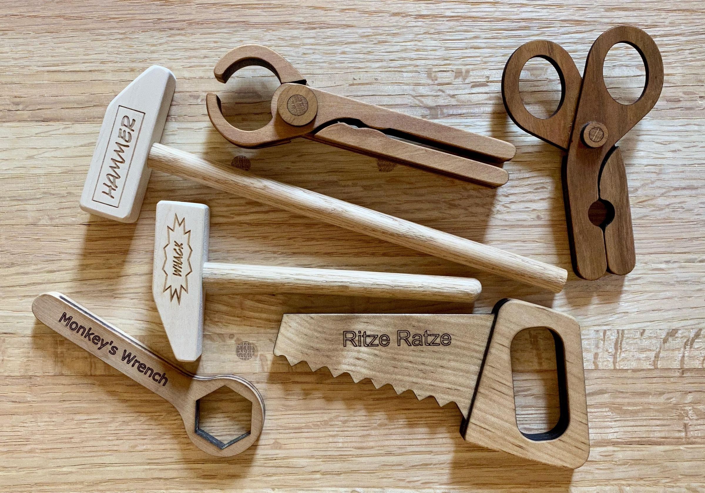 Toy Workbench With Lots of Wooden Tools : 16 Steps (with Pictures ...