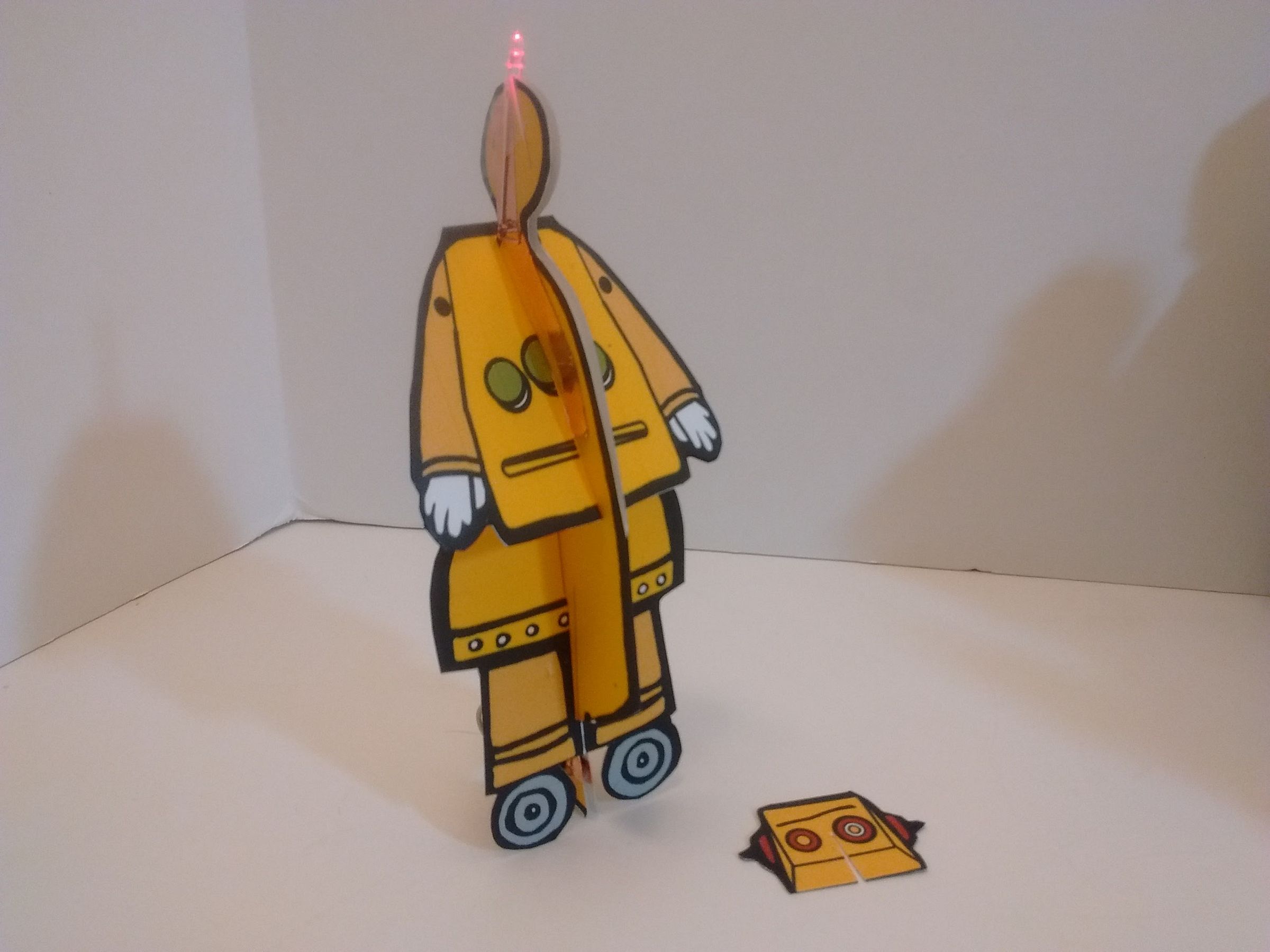 Blinky Paper Robot - 1st Paper Circuit Project : 7 Steps (with Pictures ...