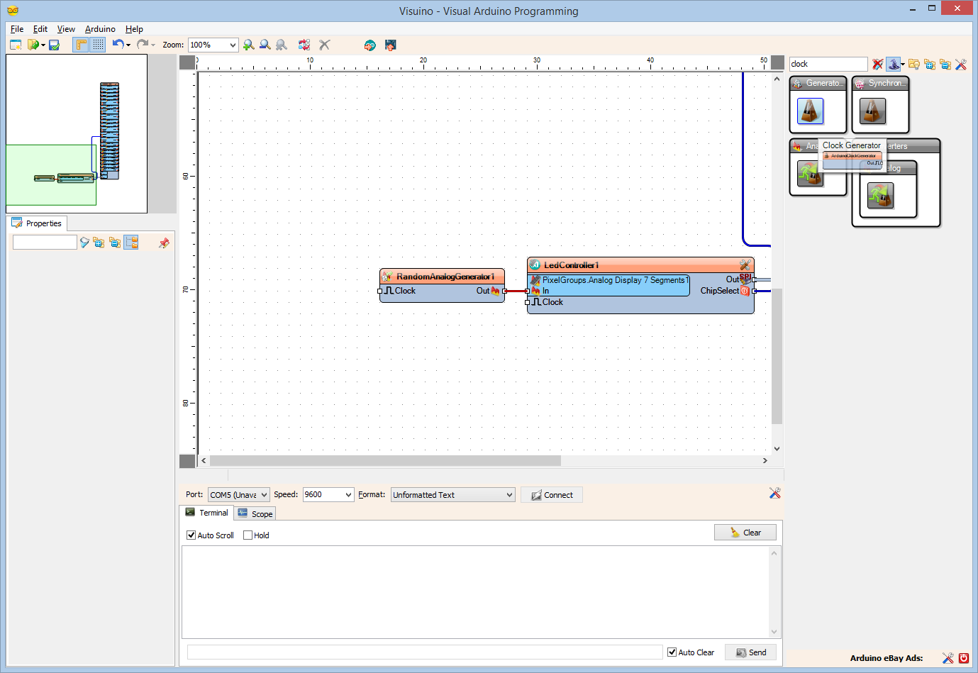 Arduino Nano: Analog 7 Segment MAX7219 Display With Visuino : 9 Steps ...