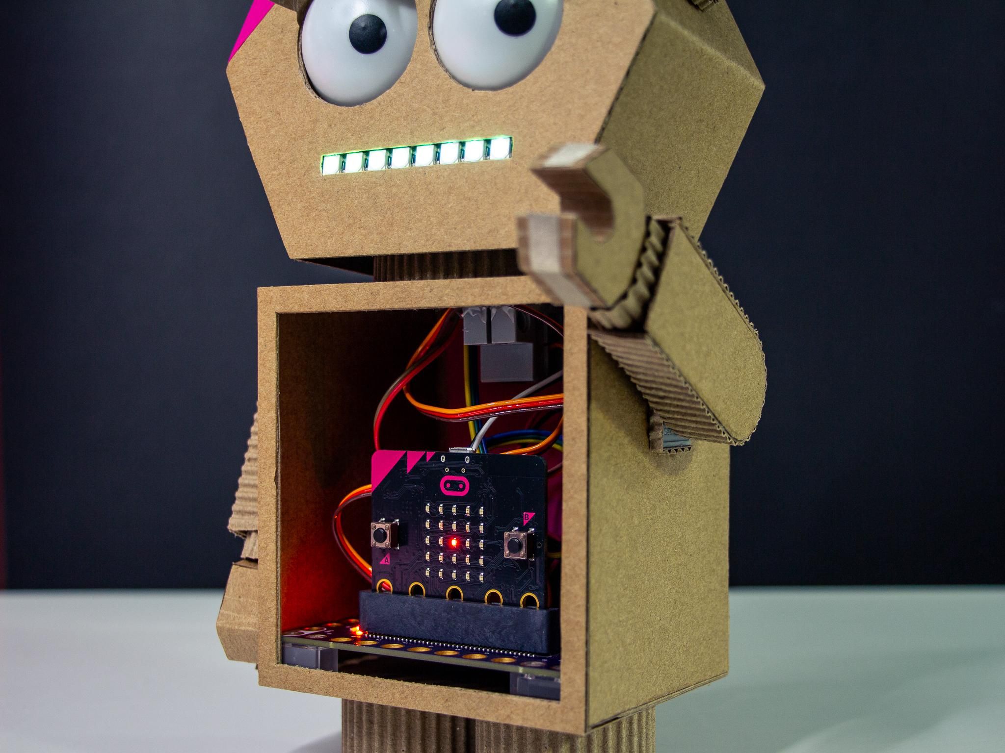 "High-Fivey" the Cardboard Micro:bit Robot : 18 Steps (with Pictures ...