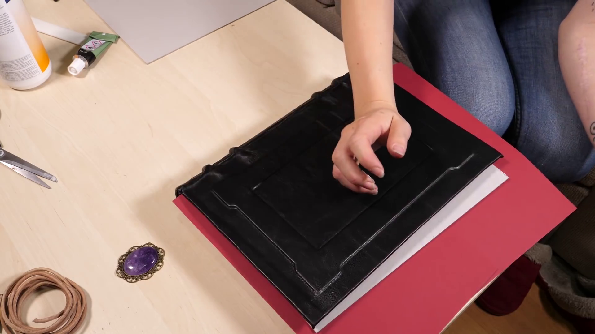 Black Magic Leather Grimoire - Bookbinding Tutorial : 17 Steps (with Pictures) - Instructables