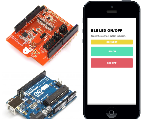how to connect your arduino ble shield to a custom ios/android application developed in html5 ...