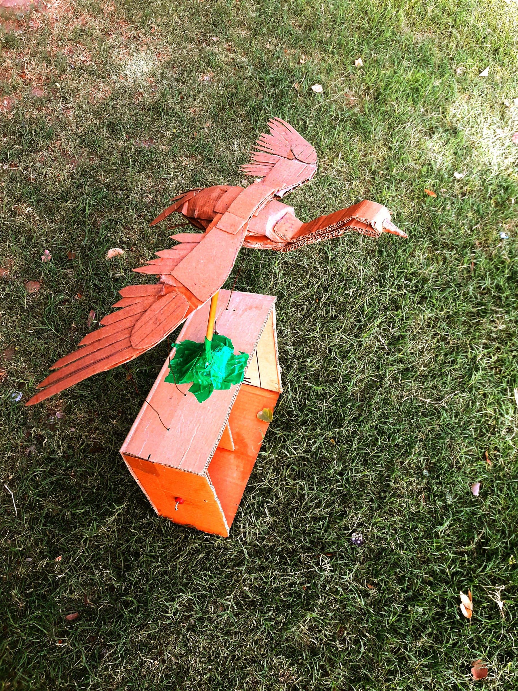 Mechanical Cardboard Bird : 9 Steps (with Pictures) - Instructables