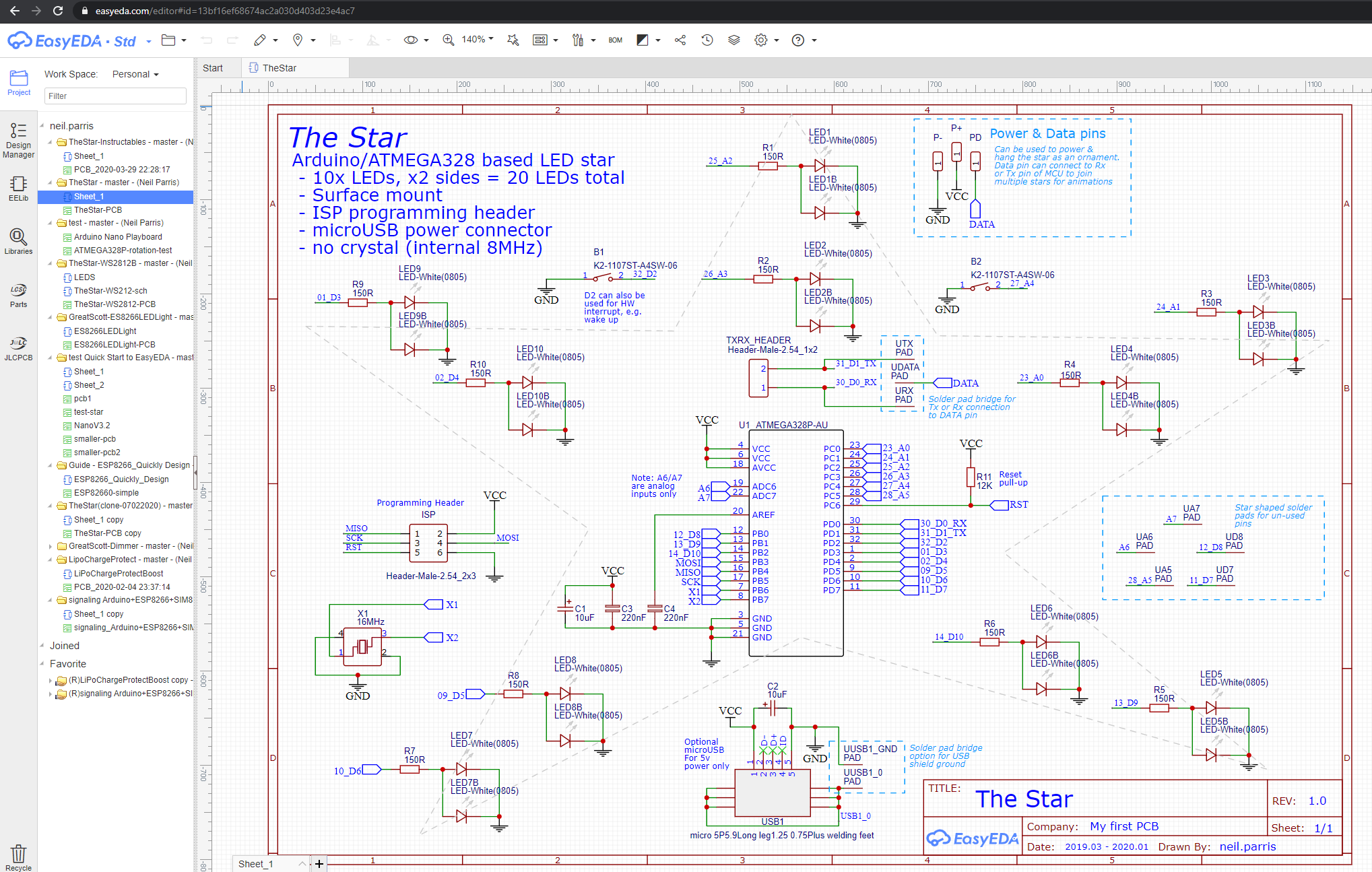 Learn How to Design a Custom Shaped PCB With EasyEDA Online Tools : 12 ...