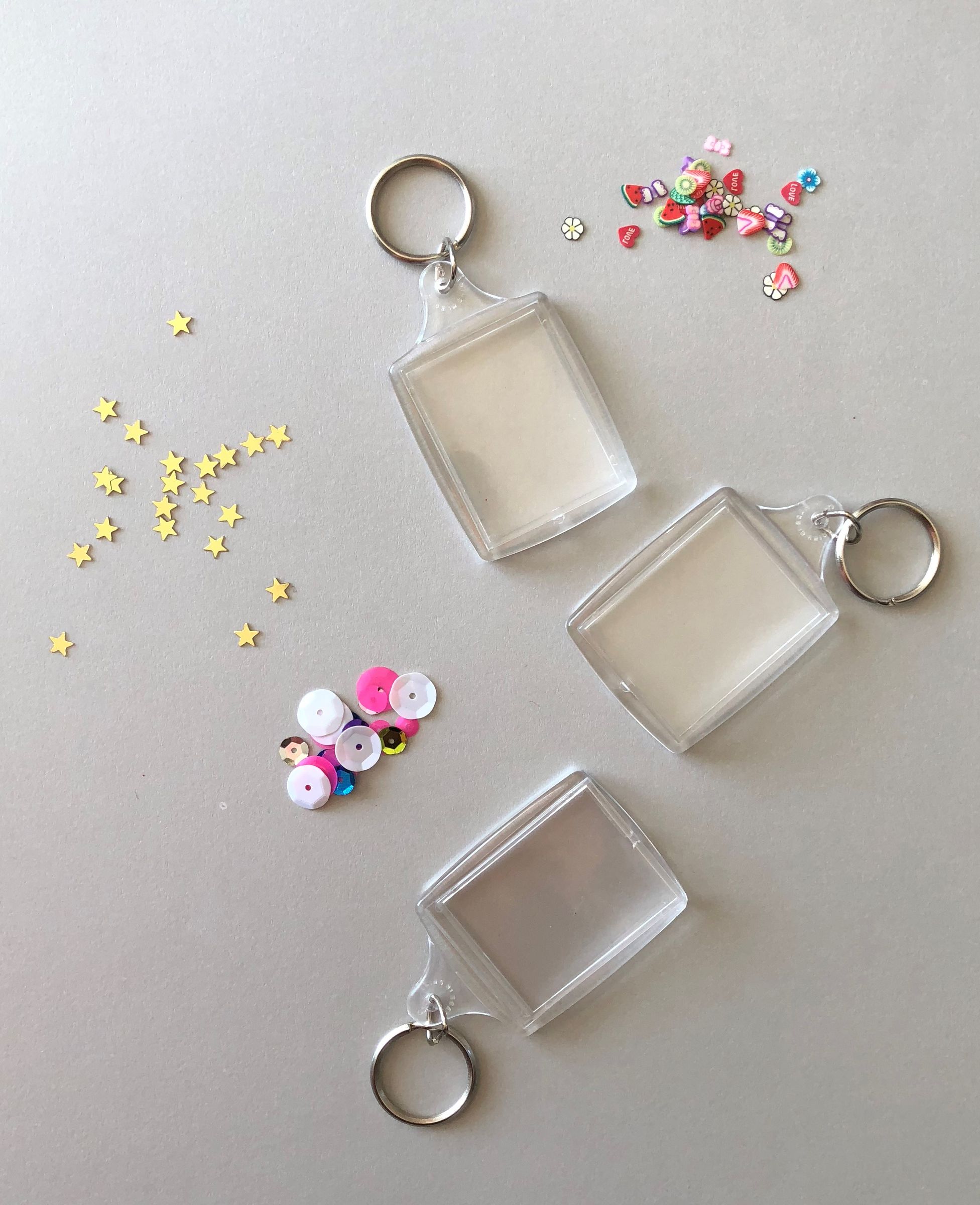 DIY Confetti Keychain : 4 Steps - Instructables