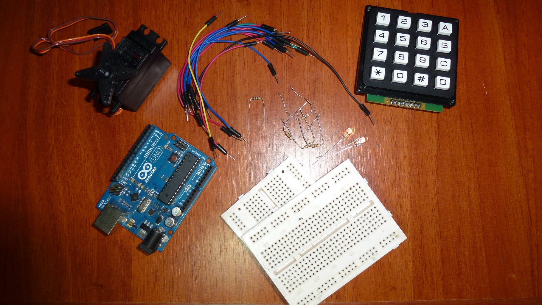 Access Control With Arduino Keypad 4x4 Servo Update 5 Steps