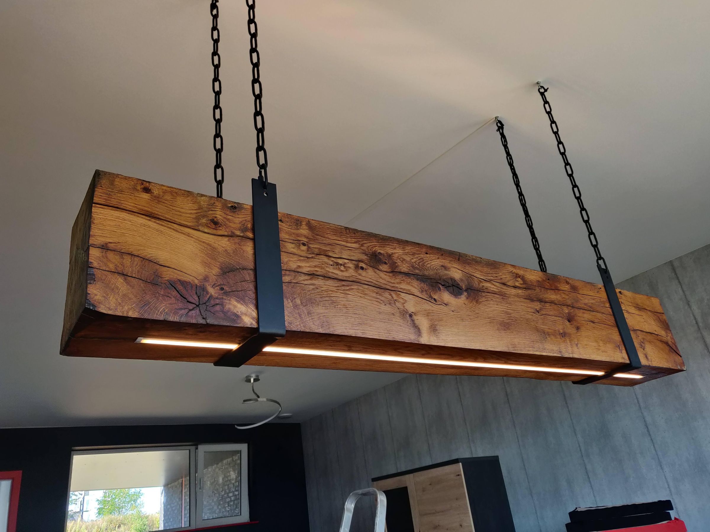 Reclaimed Oak Beam Light : 13 Steps (with Pictures) - Instructables