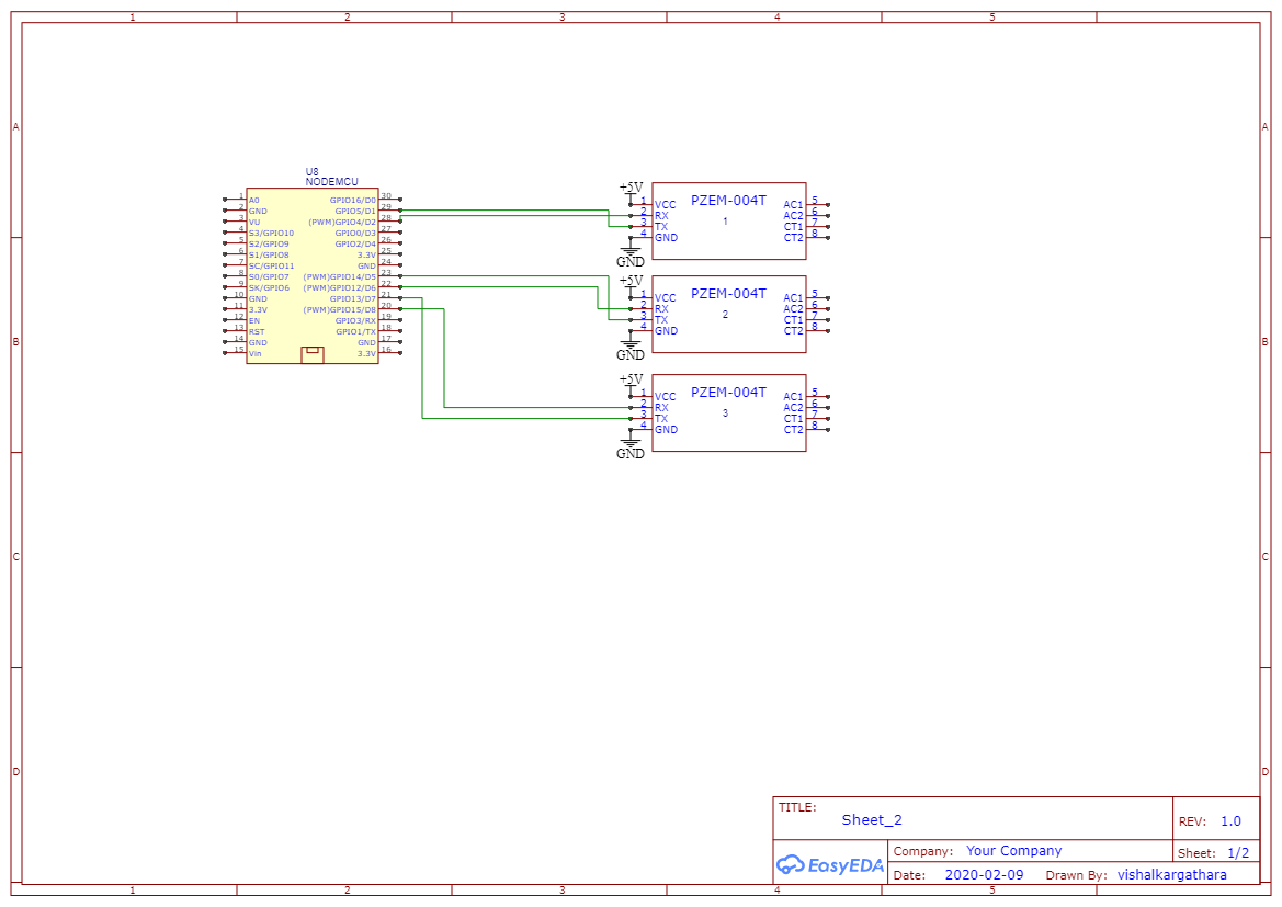Connect Multiple PZEM 004T With Nodemcu Module : 3 Steps - Instructables