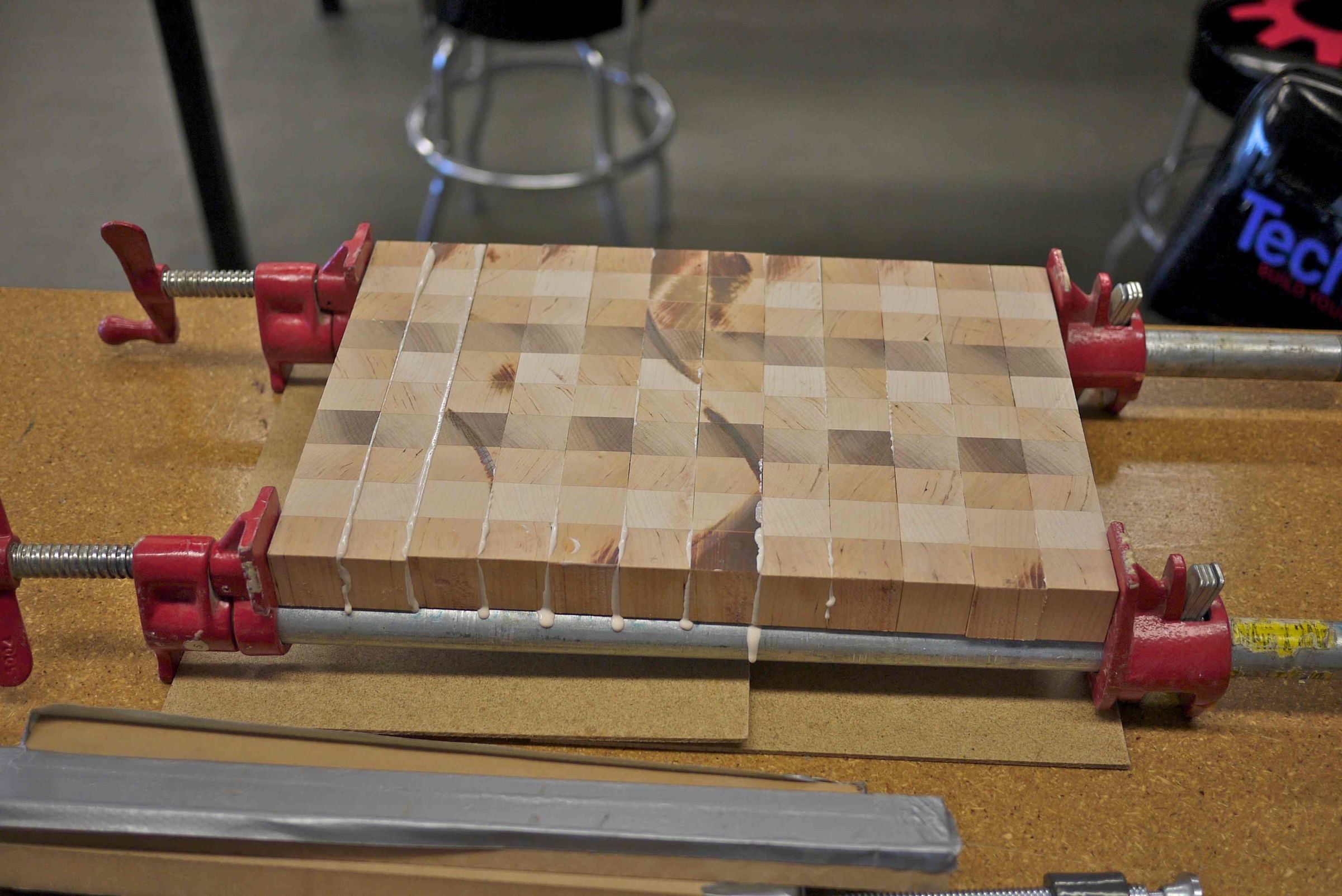 Making an End-grain Cutting Board - I Made It at Techshop : 14 Steps ...