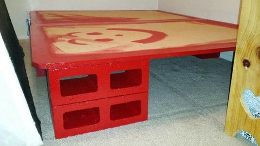 Cinder Block Bed Frame / Storage Bed : 10 Steps (with Pictures ...